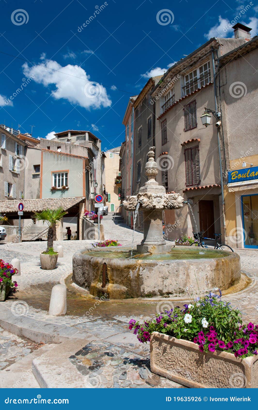 Village square in France stock photo. Image of france - 19635926 Village square in France stock photo. Image of france - 19635926