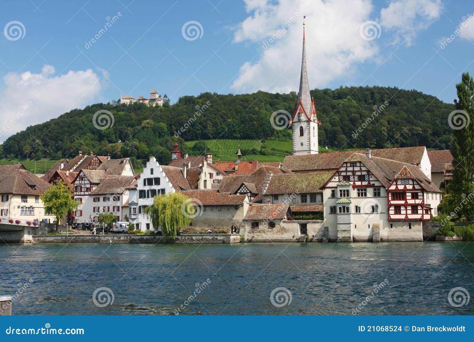 The Village of Stein am Rhein in Switzerland Stock Photo - Image of ...
