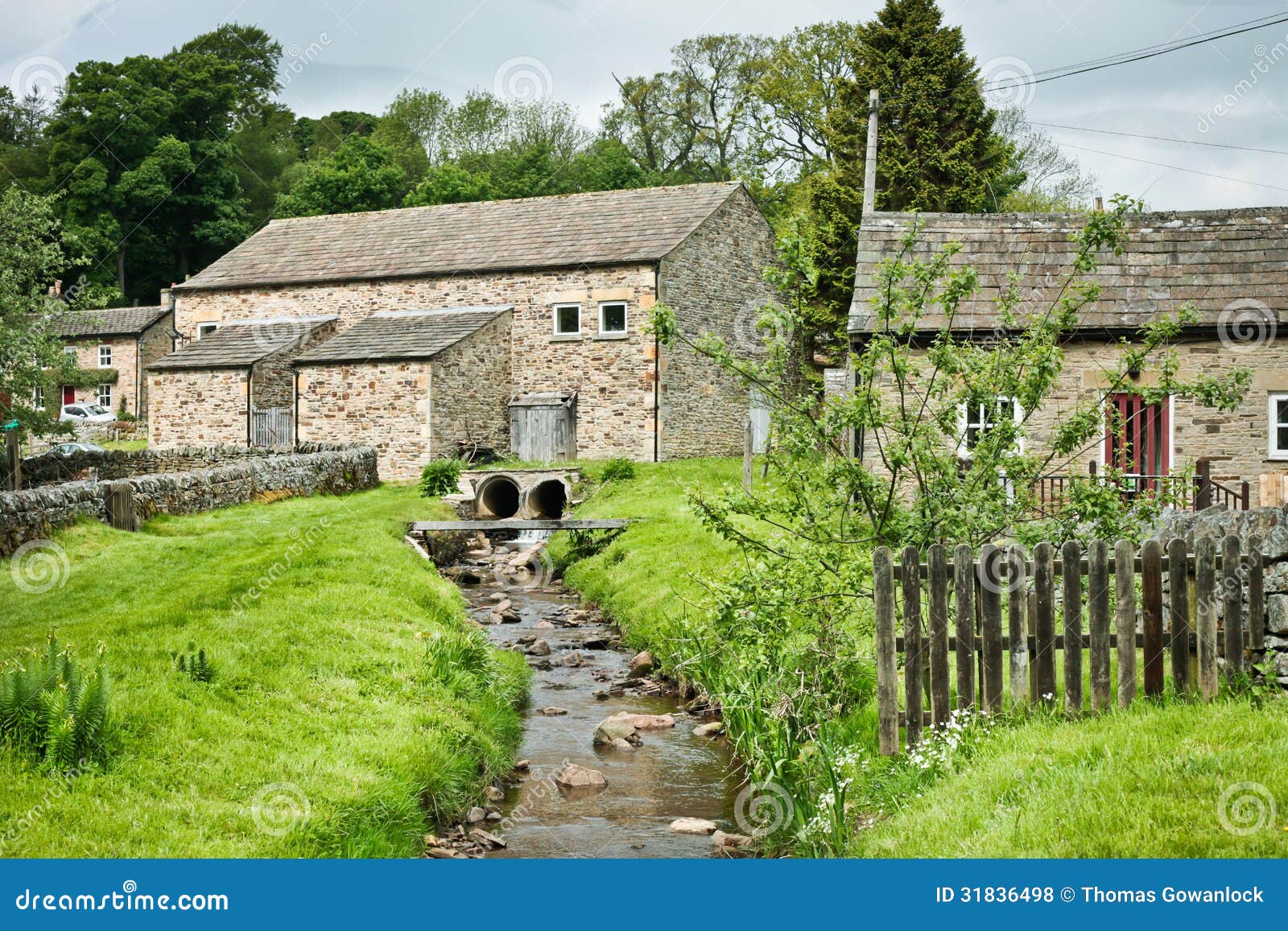 Village stream stock photo. Image of outdoor, blanchland - 31836498