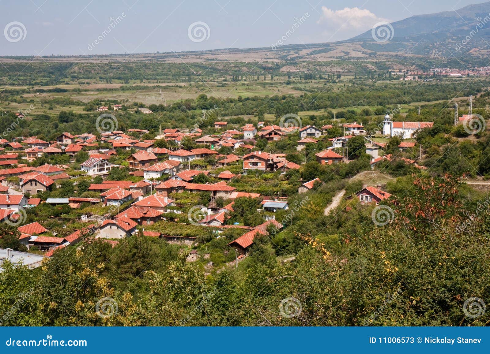 Village Top View stock image. Image of horizon, mountain - 11006573