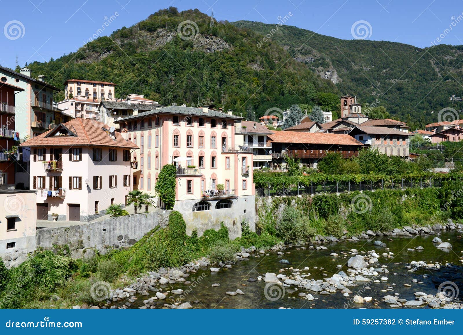 The Village of Varallo Sesia Stock Photo - Image of historic, italy ...
