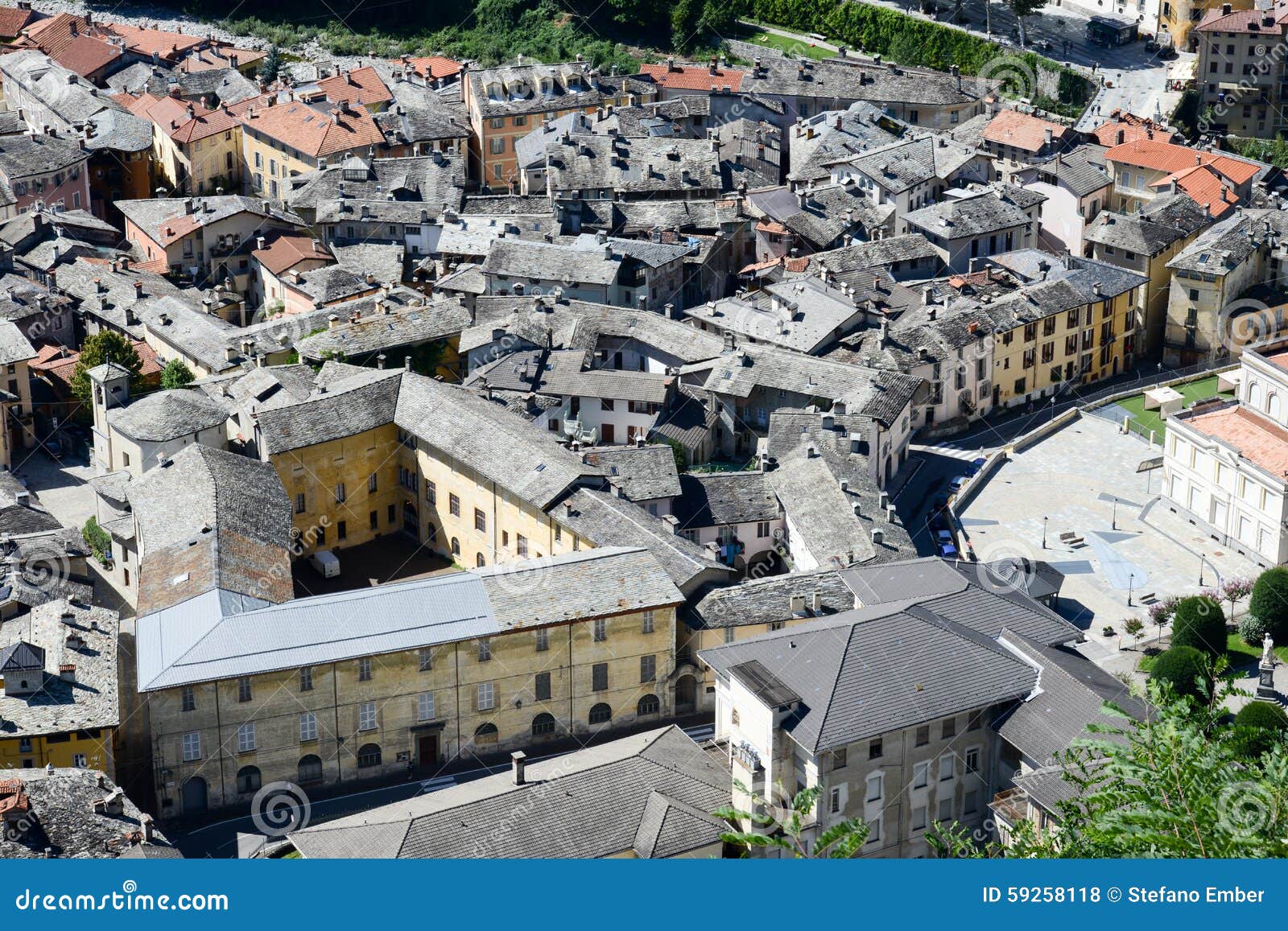 The Village of Varallo Sesia Stock Photo - Image of exterior, varallo ...