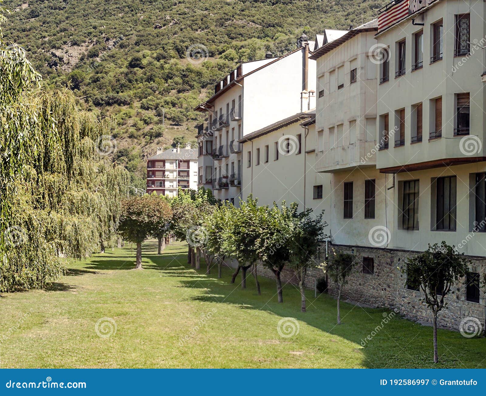 Village of Viella stock image. Image of alpine, aran - 192586997