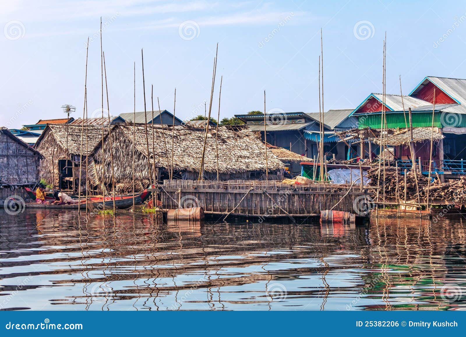 The village on the water stock photo. Image of boat, building - 25382206