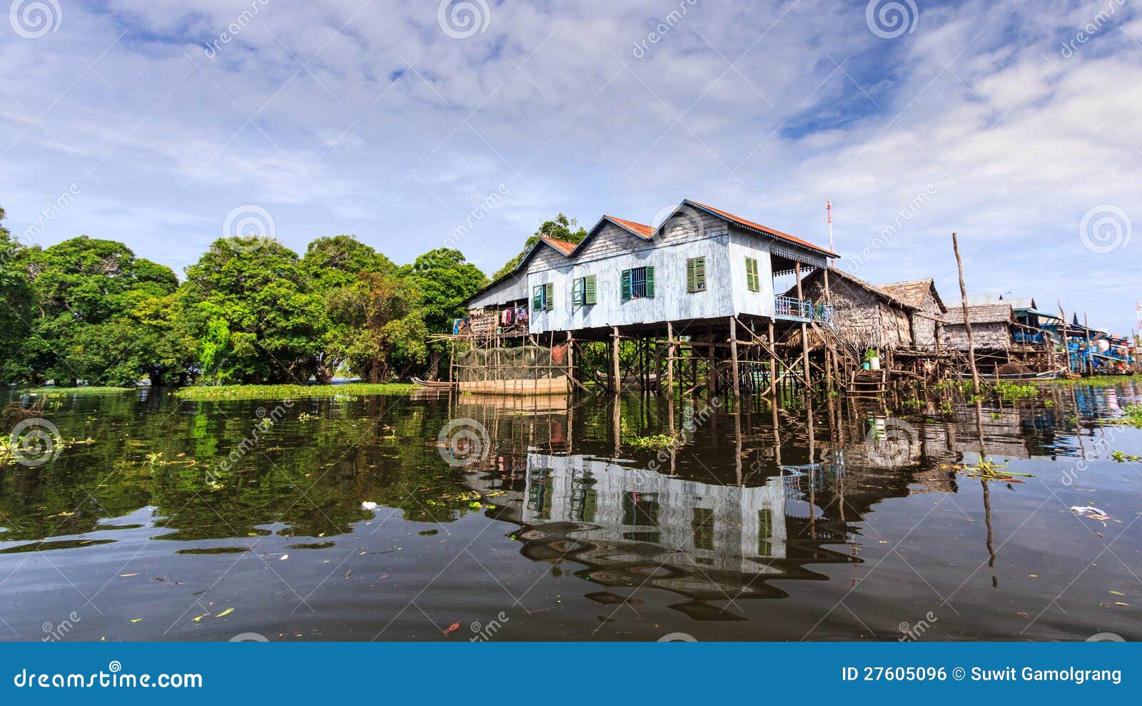 The Village in water stock photo. Image of urban, community - 27605096