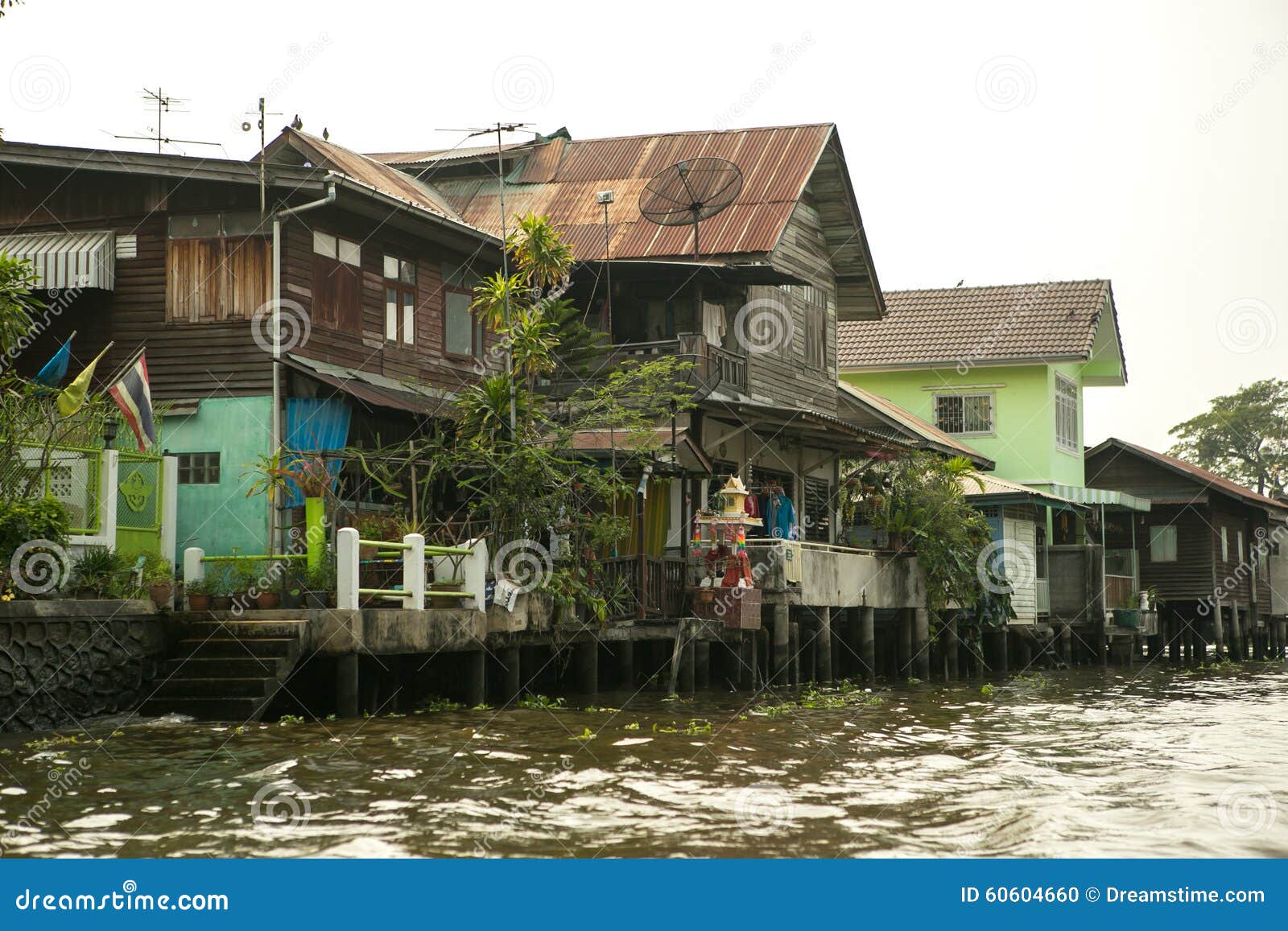 Village on the water stock photo. Image of stilts, journey - 60604660