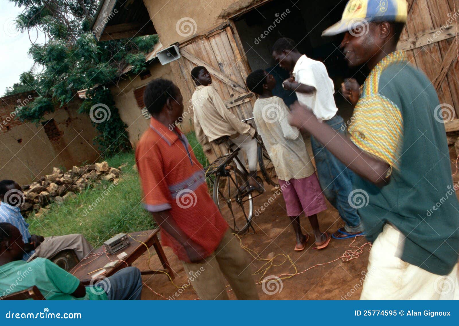 Villagers Dancing To Music, Uganda Editorial Image - Image of uganda ...