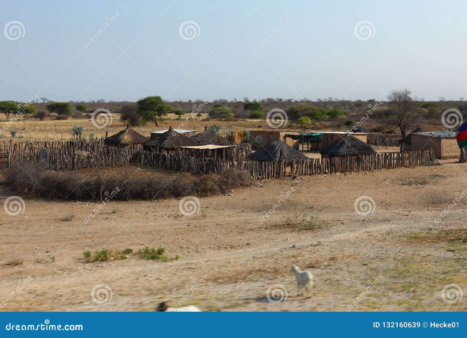 Villages and Poverty in Namibia Stock Image - Image of poverty, drought ...