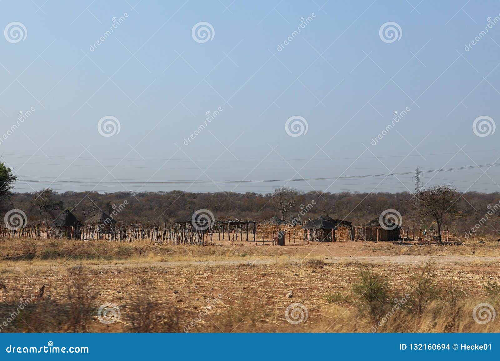 Villages and Poverty in Namibia Stock Photo - Image of villages ...