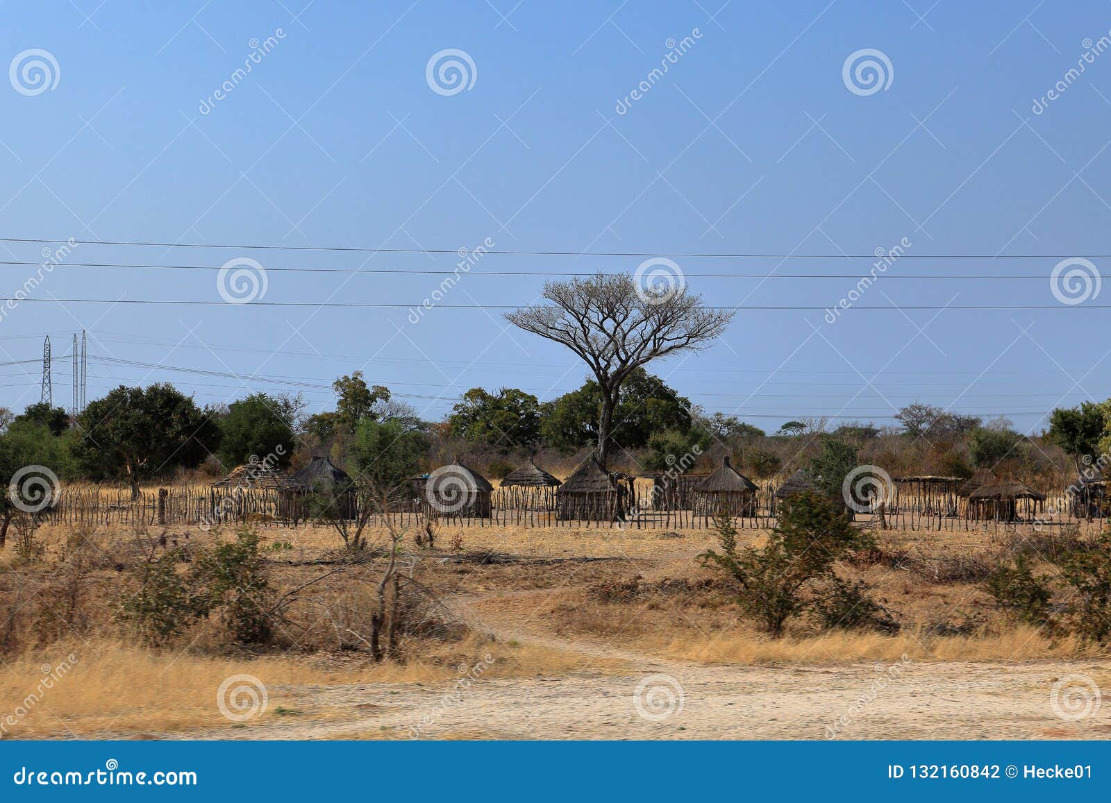 Villages and Poverty in Namibia Stock Photo - Image of villages ...