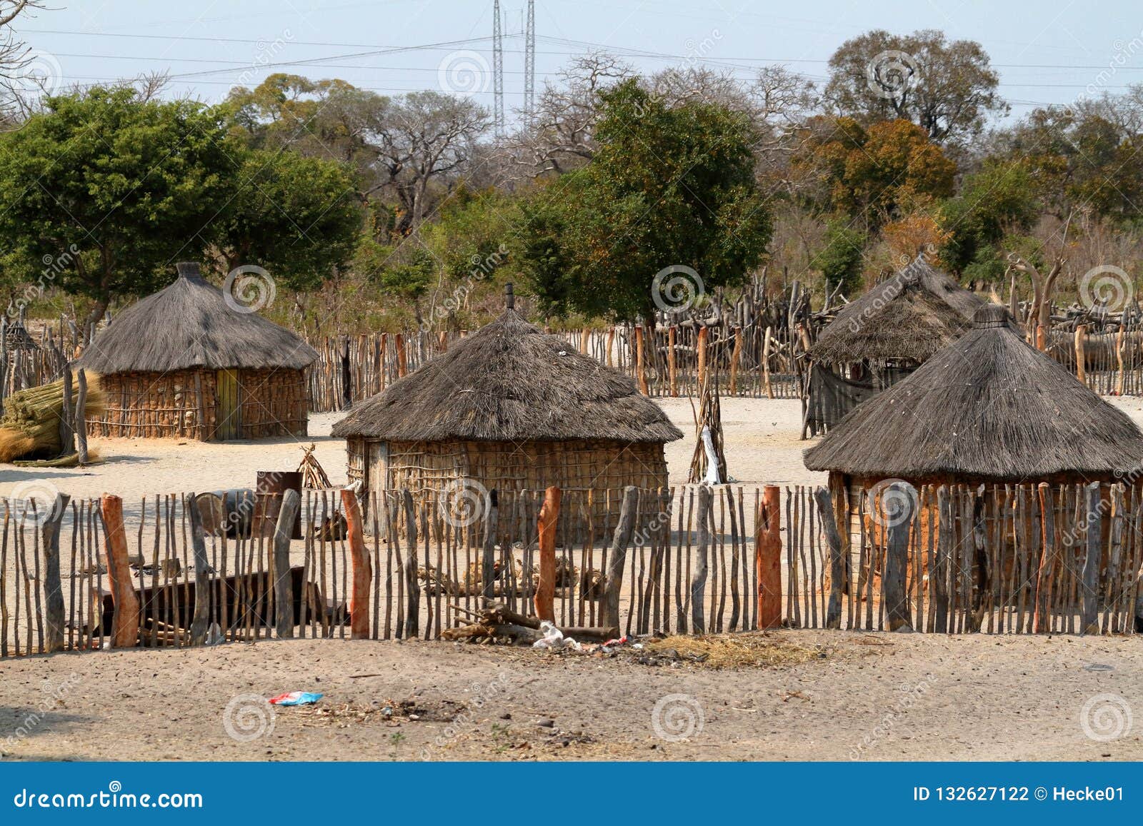 Villages and Poverty in Namibia Stock Photo - Image of drought, country ...