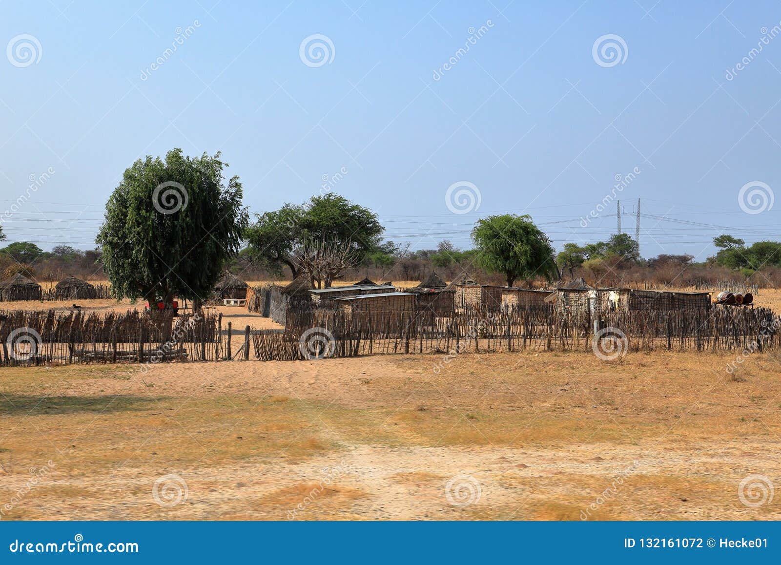 Villages and Poverty in Namibia Stock Photo - Image of africa, namibia ...