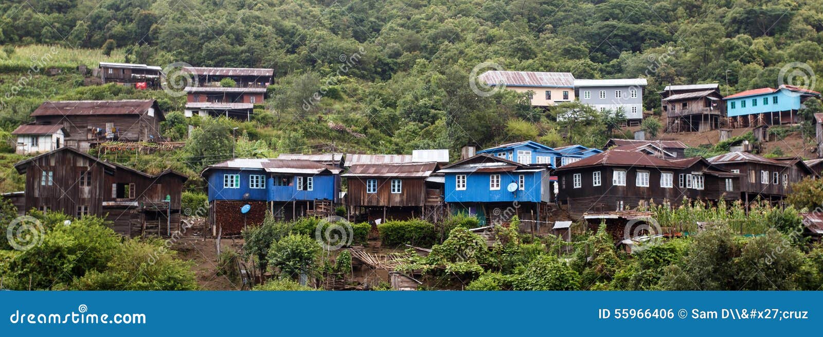 Villaggio in Chin State, Myanmar Fotografia Stock - Immagine di nord ...