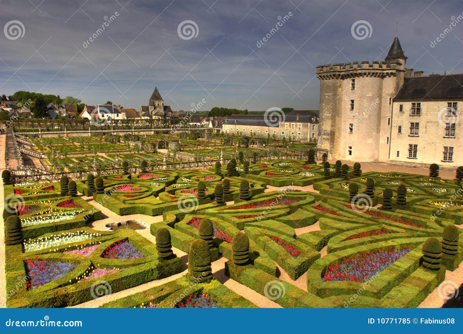 Villandre french castle stock image. Image of villandry - 10771785