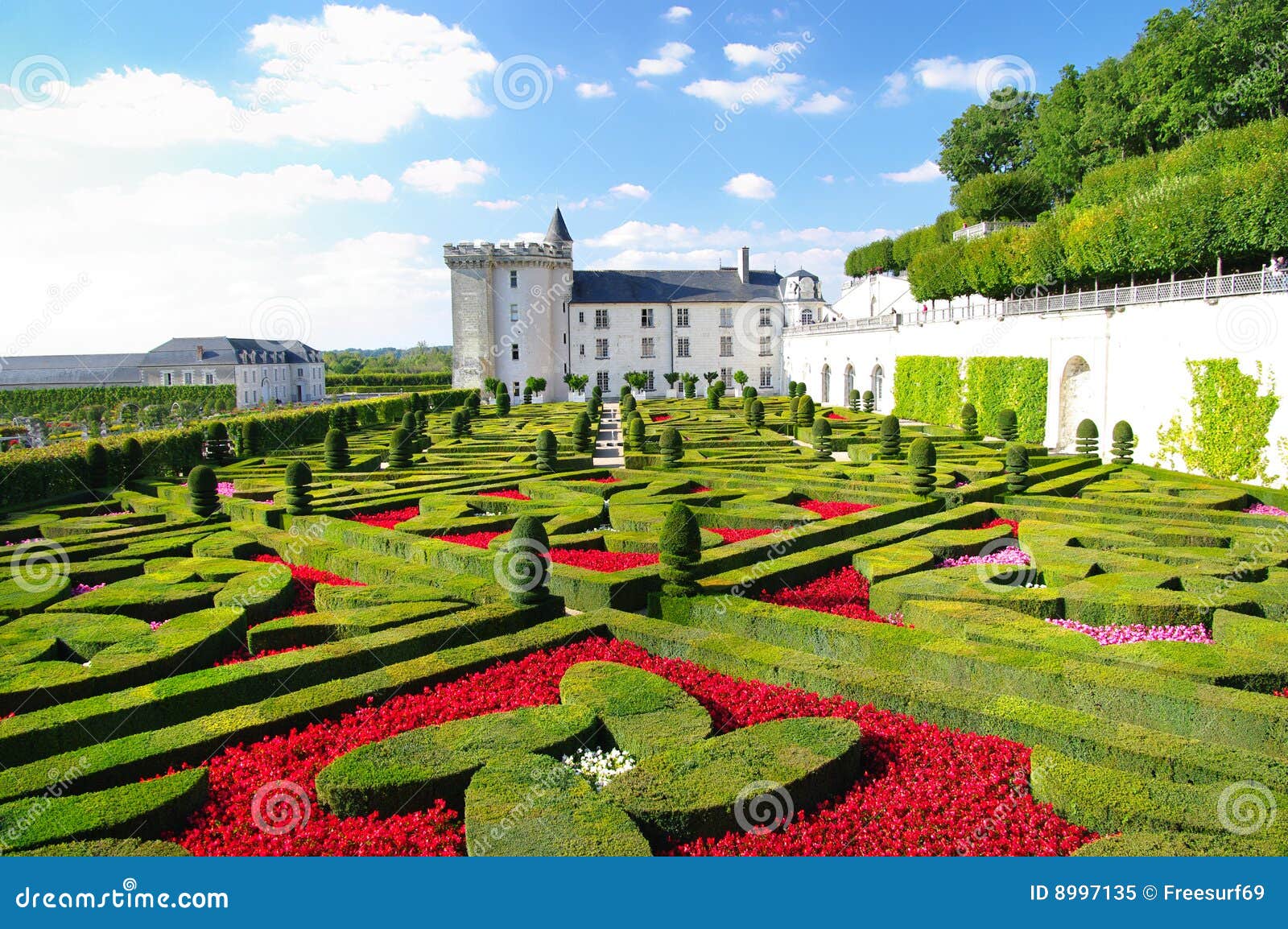 Villandry Castle (Chateau) And Gardens. Royalty-Free Stock Photography ...
