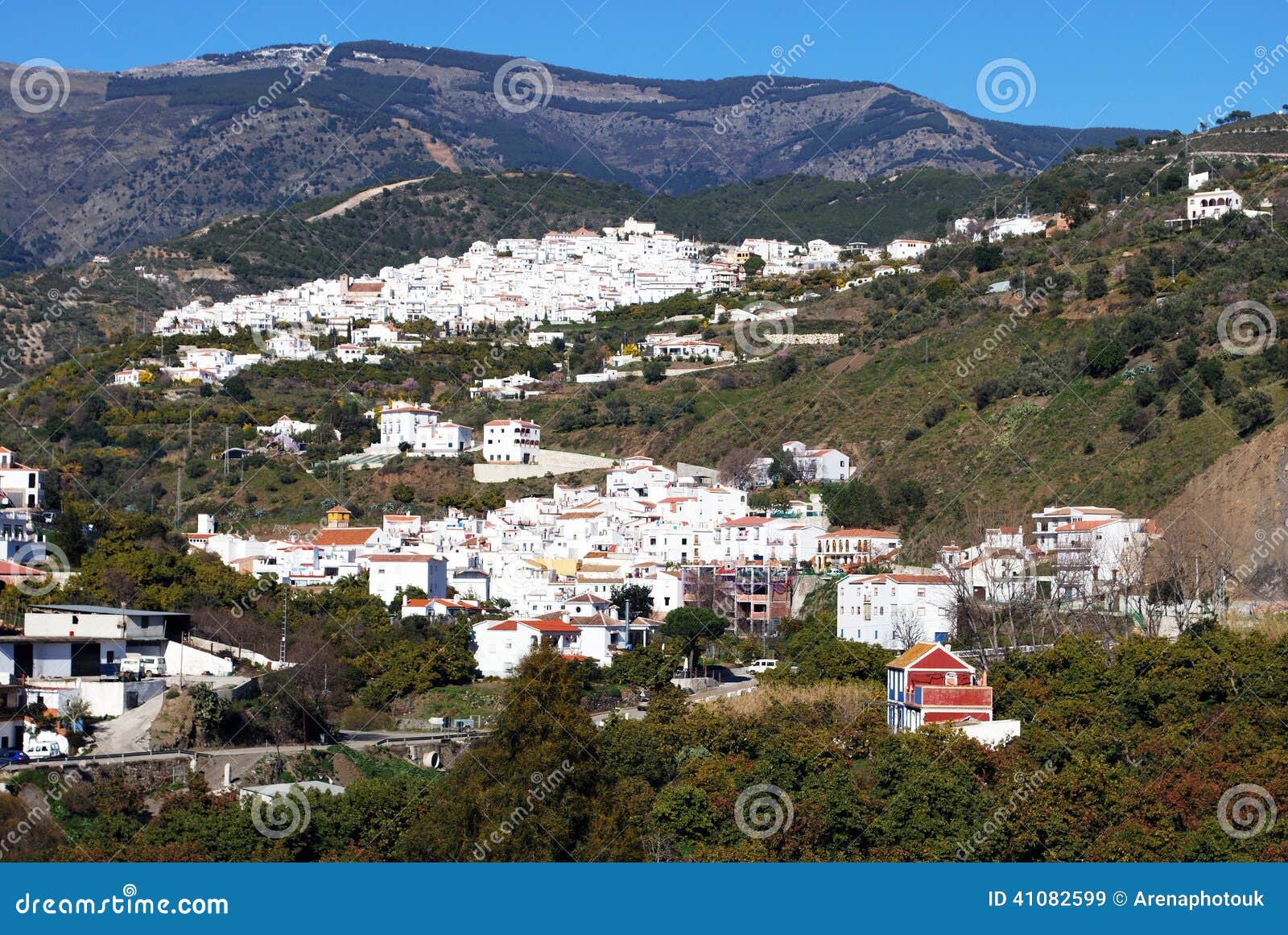 Ville Blanche, Archez, Espagne Image stock - Image du ciel, europe ...