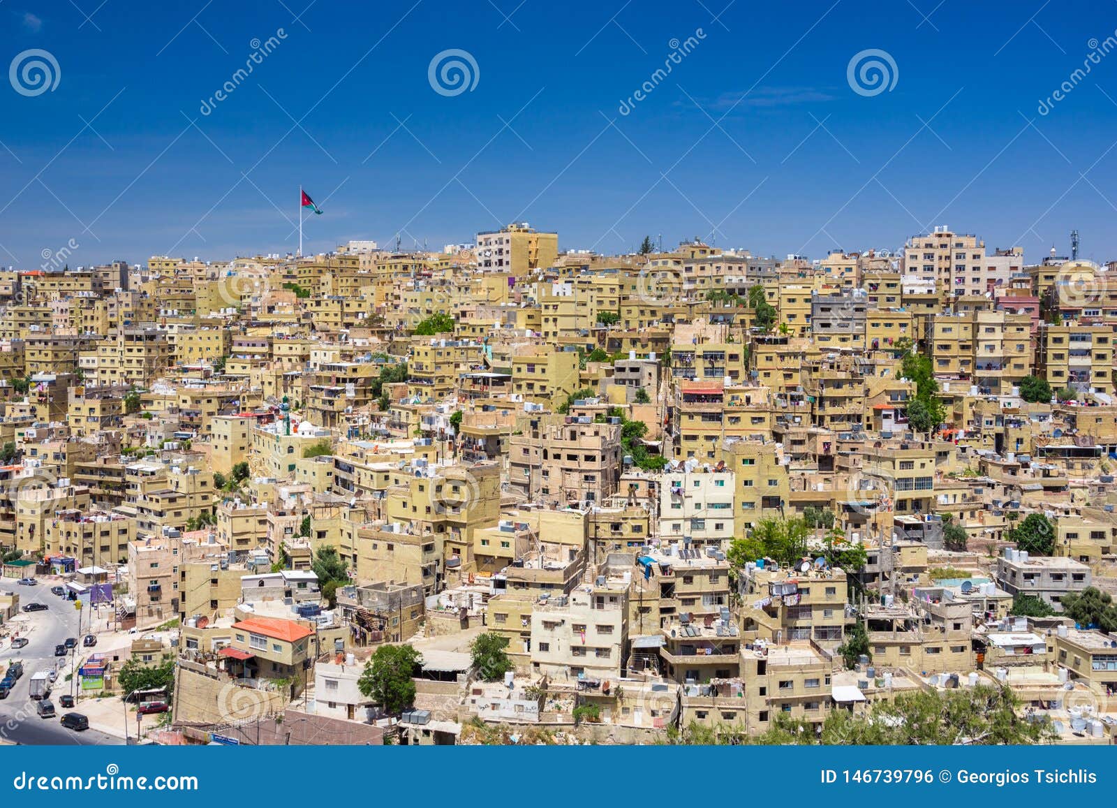 Ville D'Amman La Capitale De La Jordanie Photo stock - Image of ...