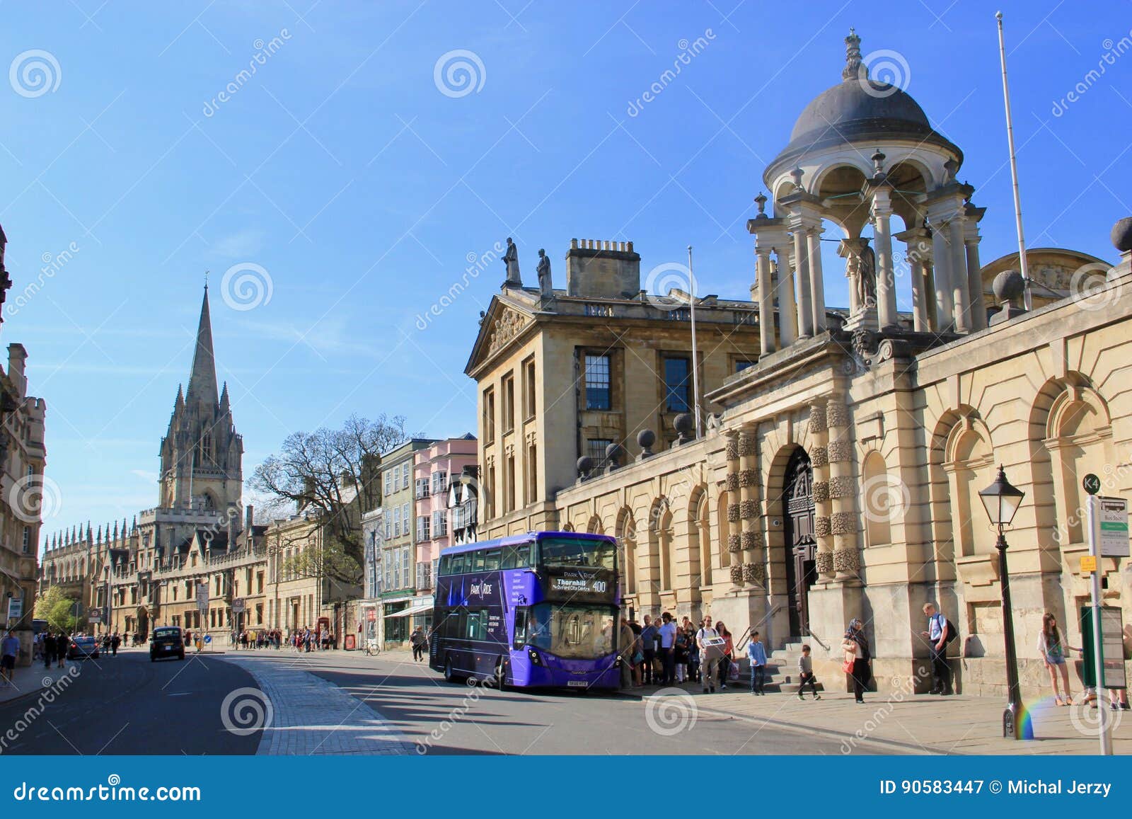 Ville D'Oxford En Angleterre Photographie éditorial - Image du médiéval ...