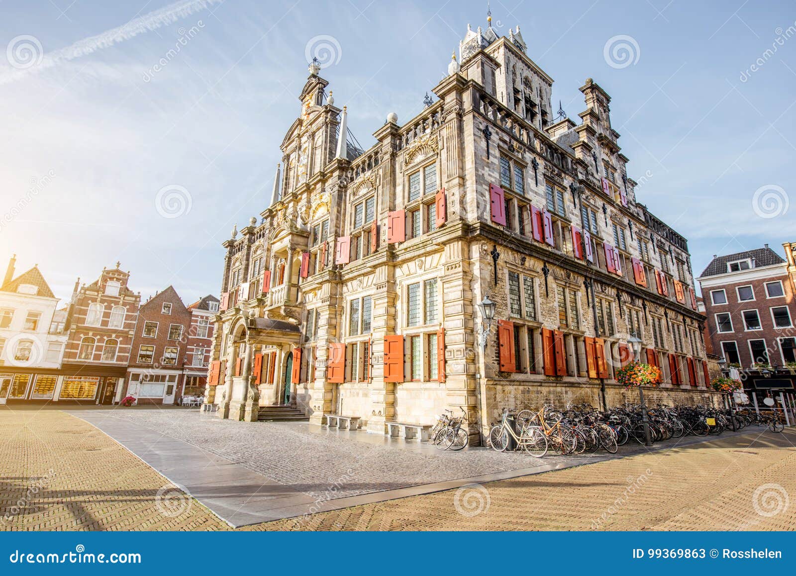 Ville De Delft Dans Netherland Image stock - Image du place, européen ...