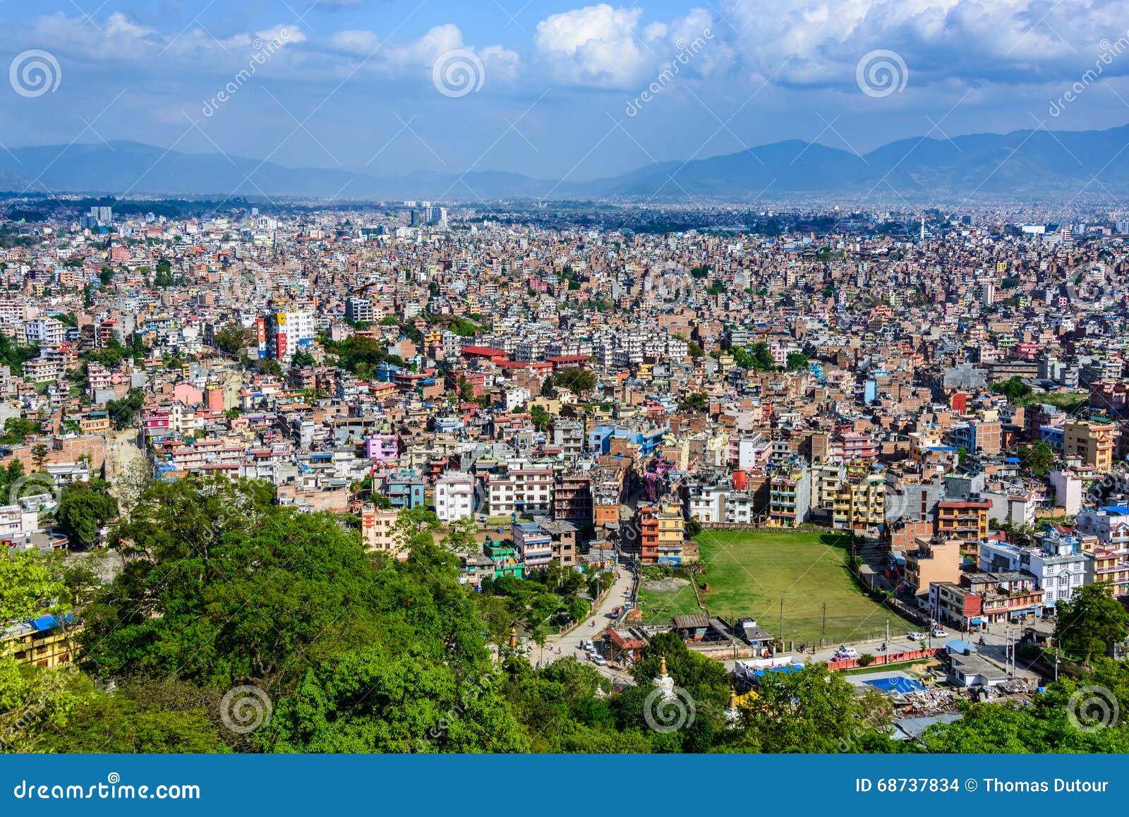 Ville De Katmandou Au Népal Photo stock - Image du patrimoine, côte ...