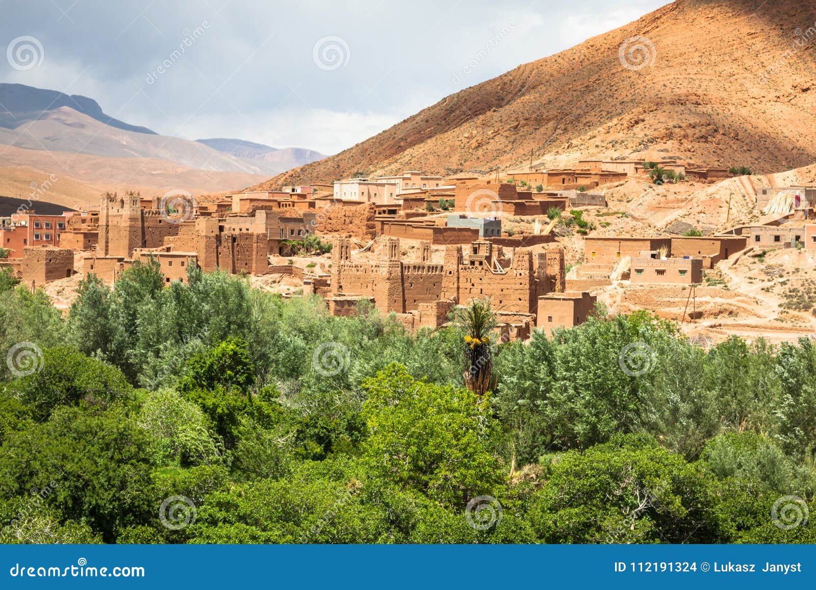 Ville Et Oasis De Tinerhir, Maroc Photo stock - Image du marocain ...
