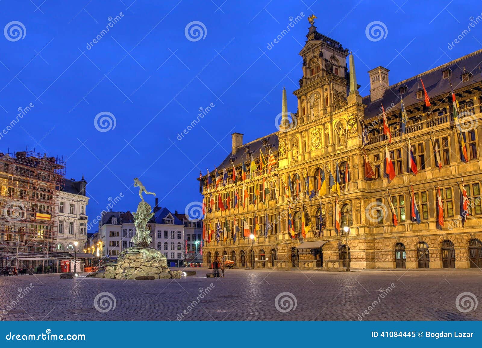 Ville Hôtel, Belgique D'Anvers Image stock - Image du vieux, place ...