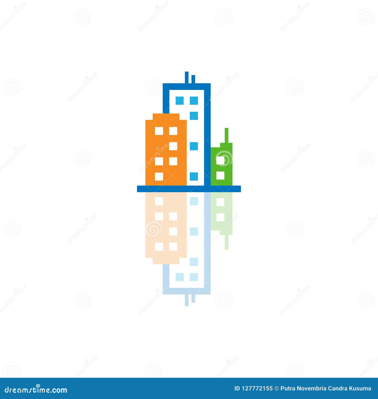 Ville Logo Icon Design De Ville Illustration de Vecteur - Illustration ...