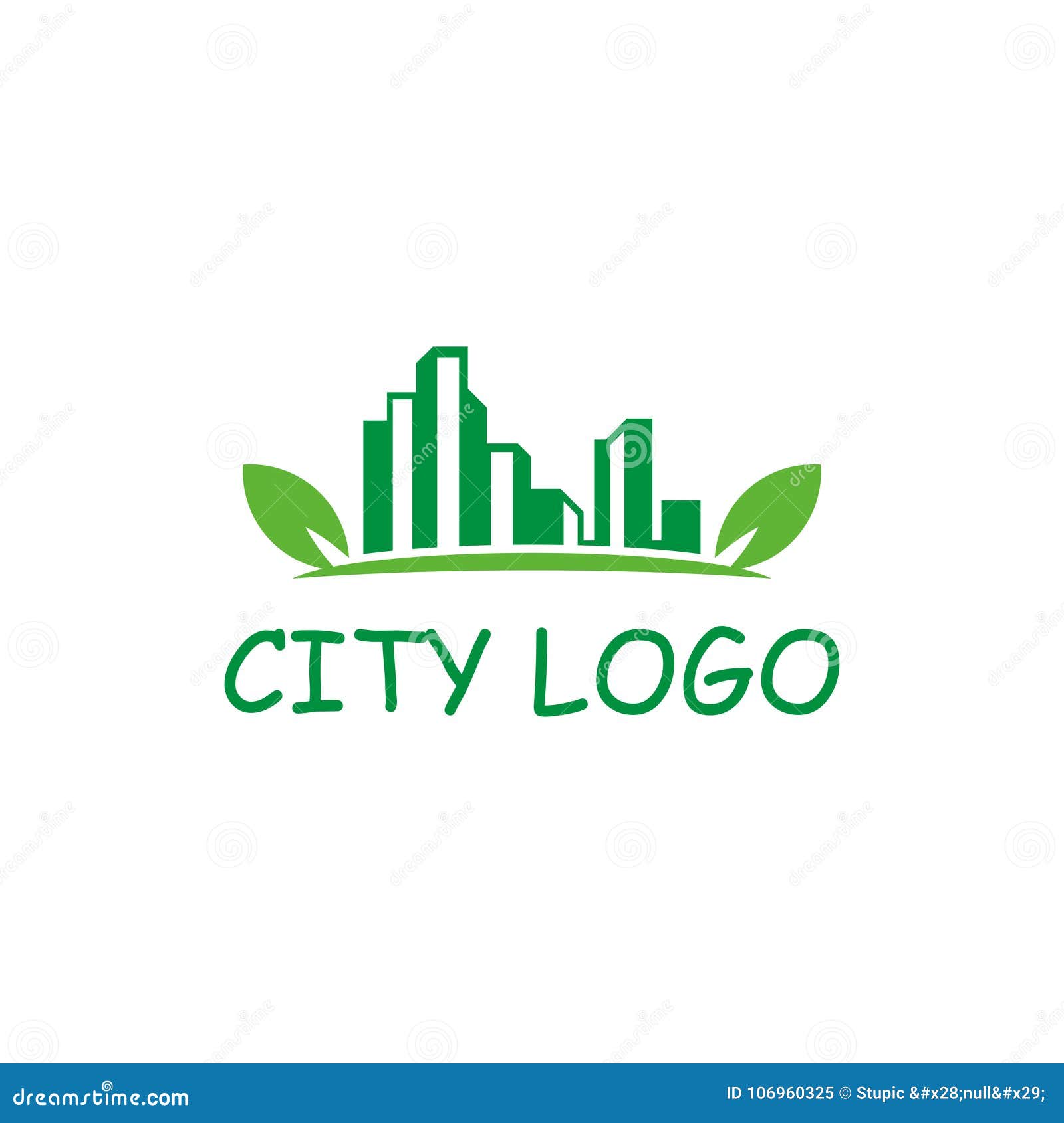 Ville Logo Vector Art Logo Template Et Illustration Illustration de ...