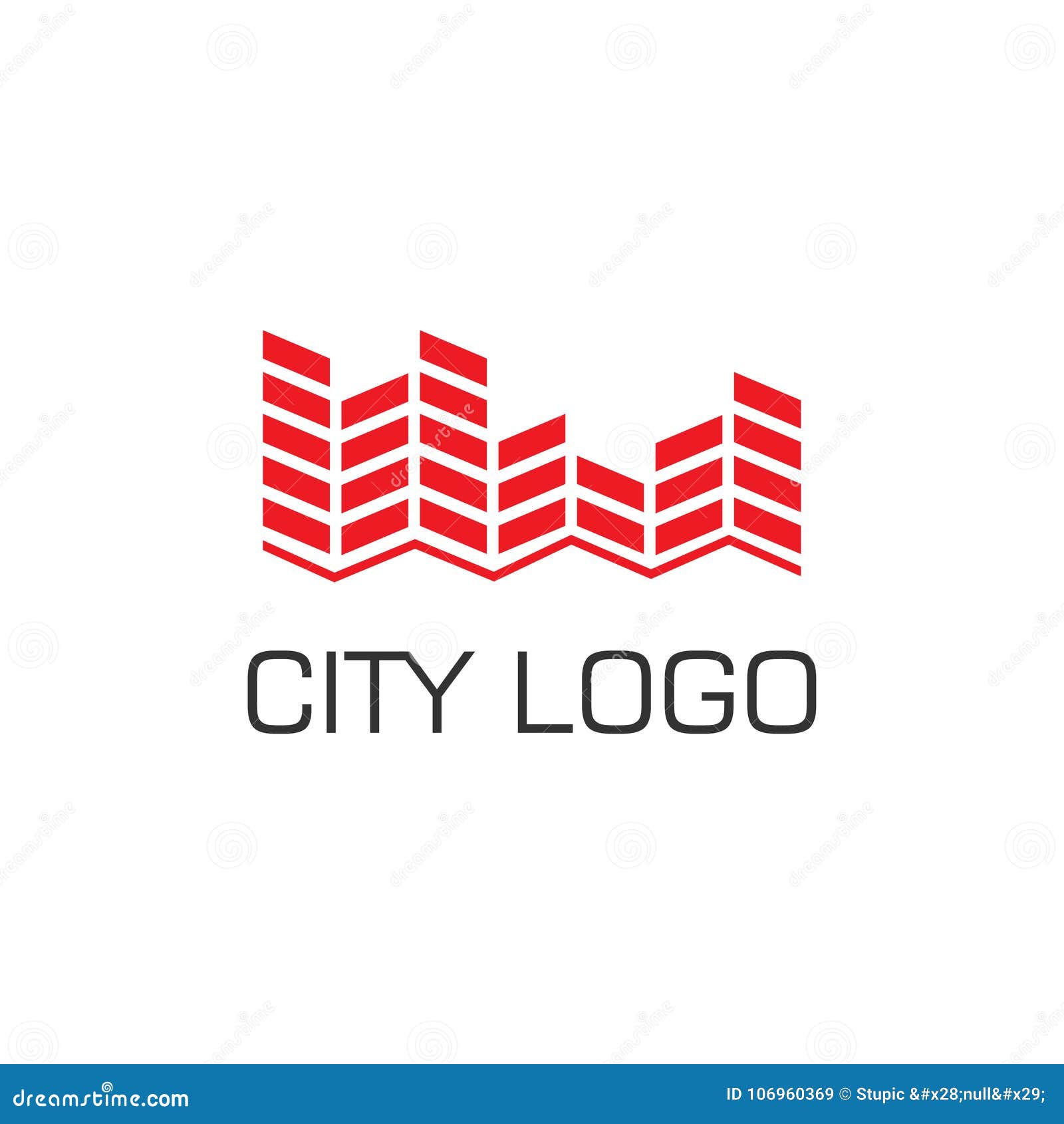 Ville Logo Vector Art Logo Template Et Illustration Illustration Stock ...