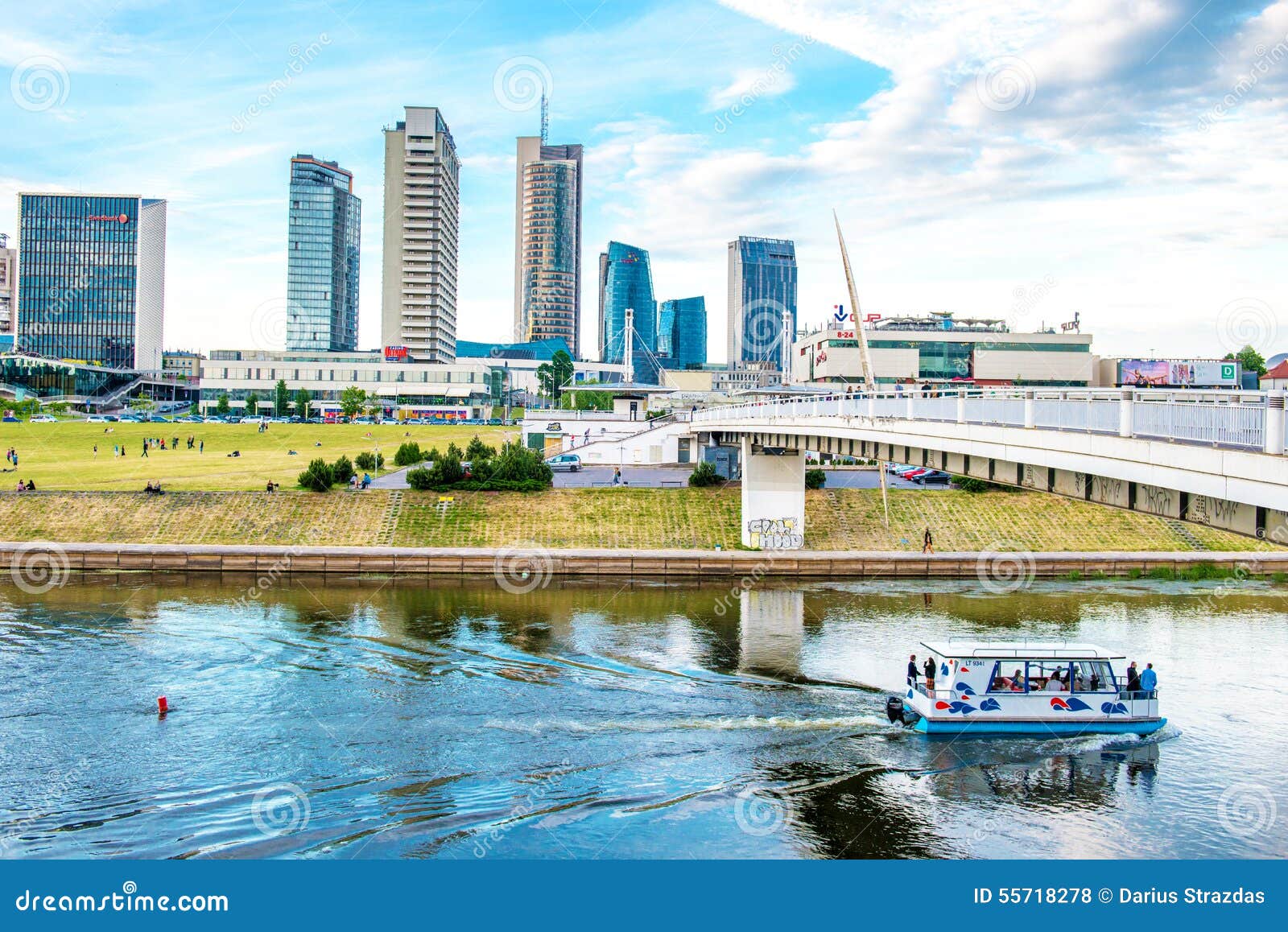 Vilnius Buildings and River Editorial Stock Photo - Image of discover ...