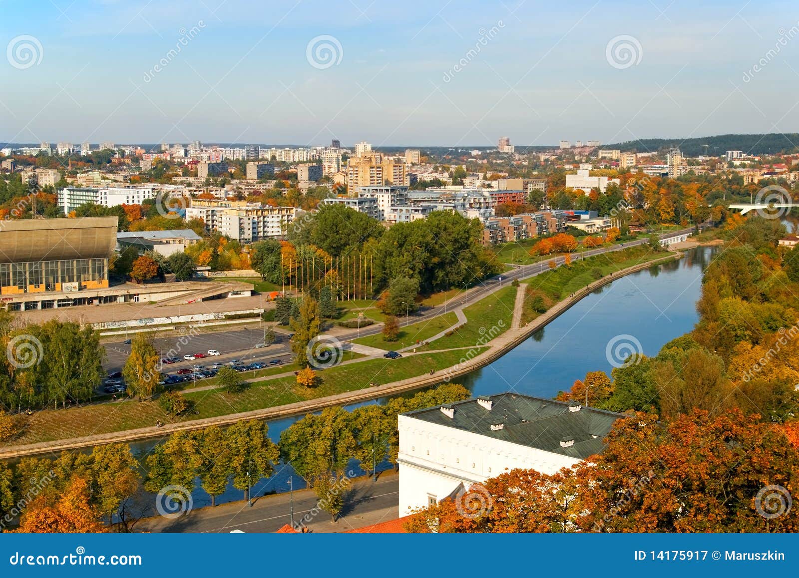 Vilnius. Capital of Lithuania Stock Image - Image of skyline, lithuania ...