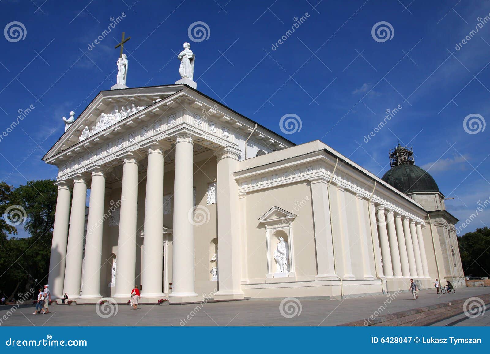 Vilnius Cathedral stock image. Image of famous, faith - 6428047