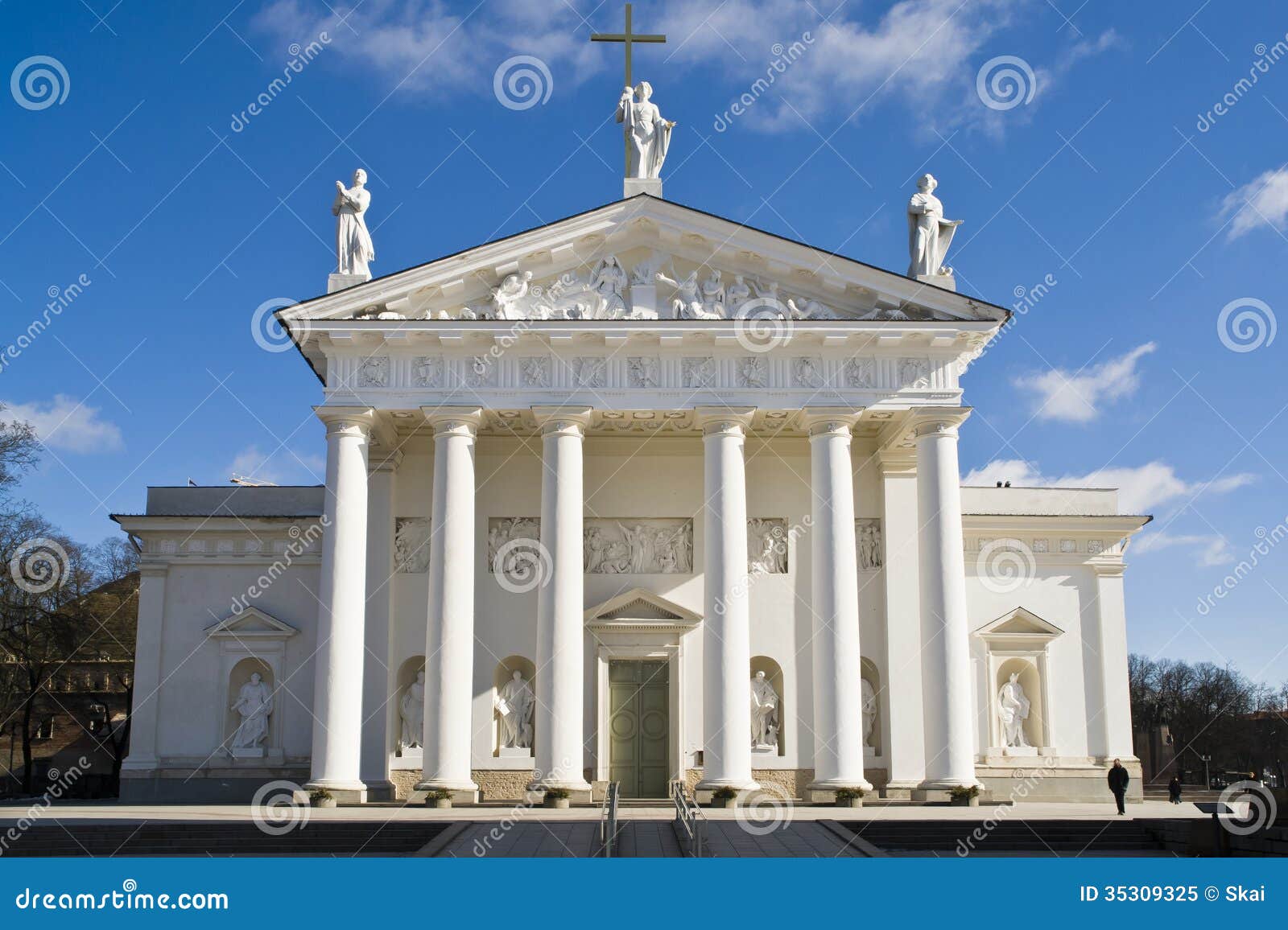 Vilnius Cathedral stock image. Image of tower, confession - 35309325