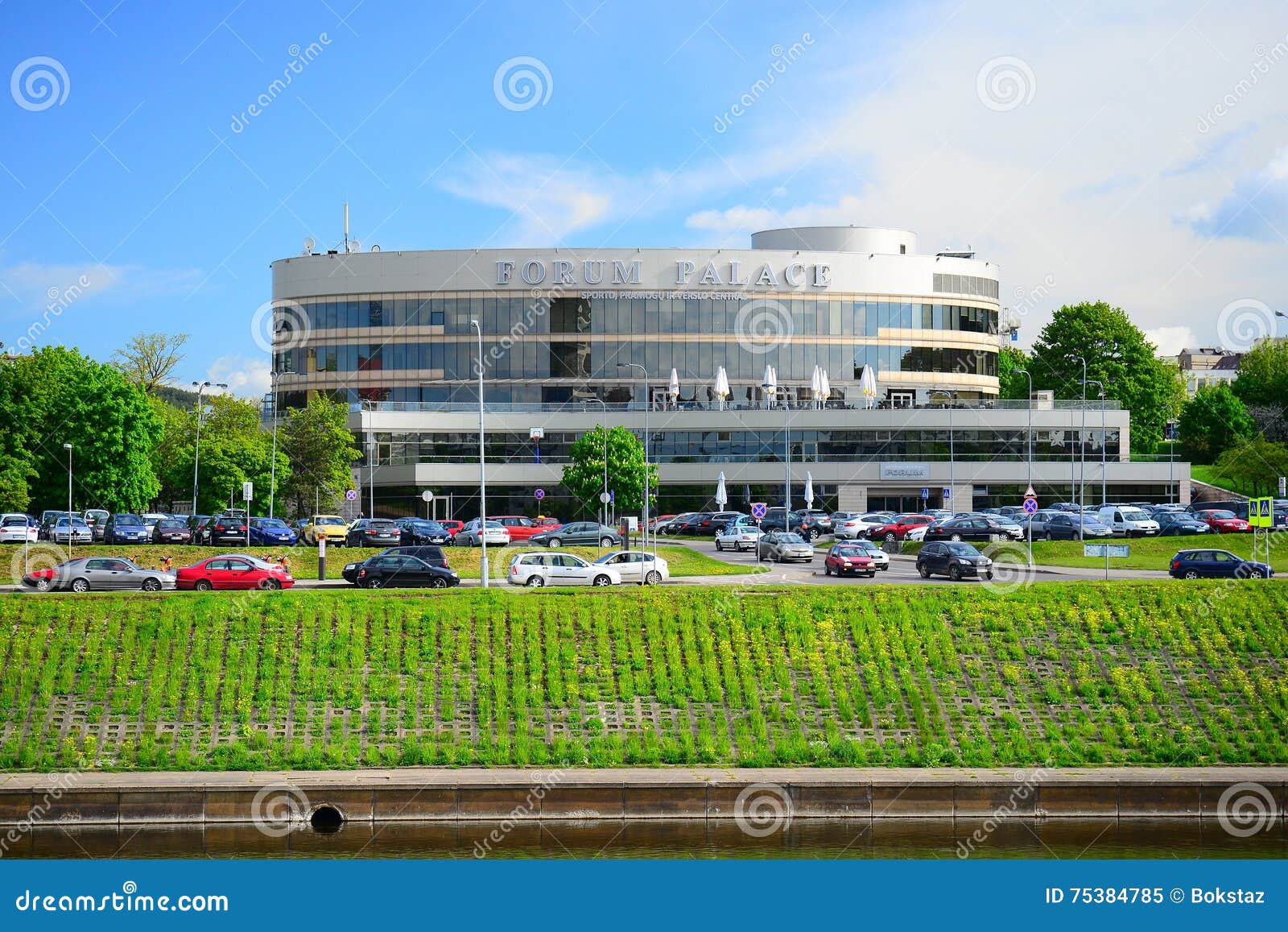 Vilnius City Forum Palace on Spring Time Editorial Image - Image of ...