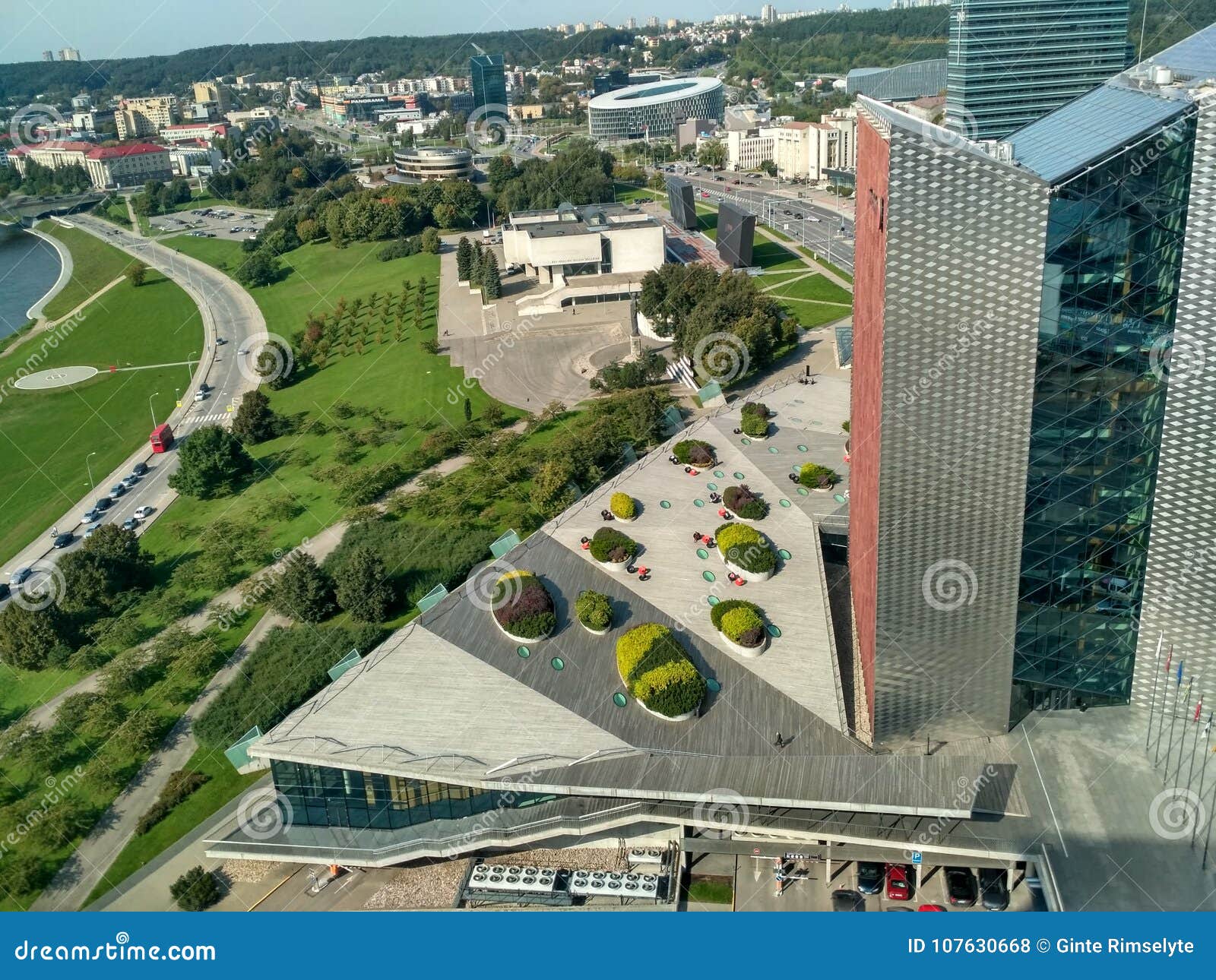 Vilnius landscape stock photo. Image of suburb, neighbourhood - 107630668