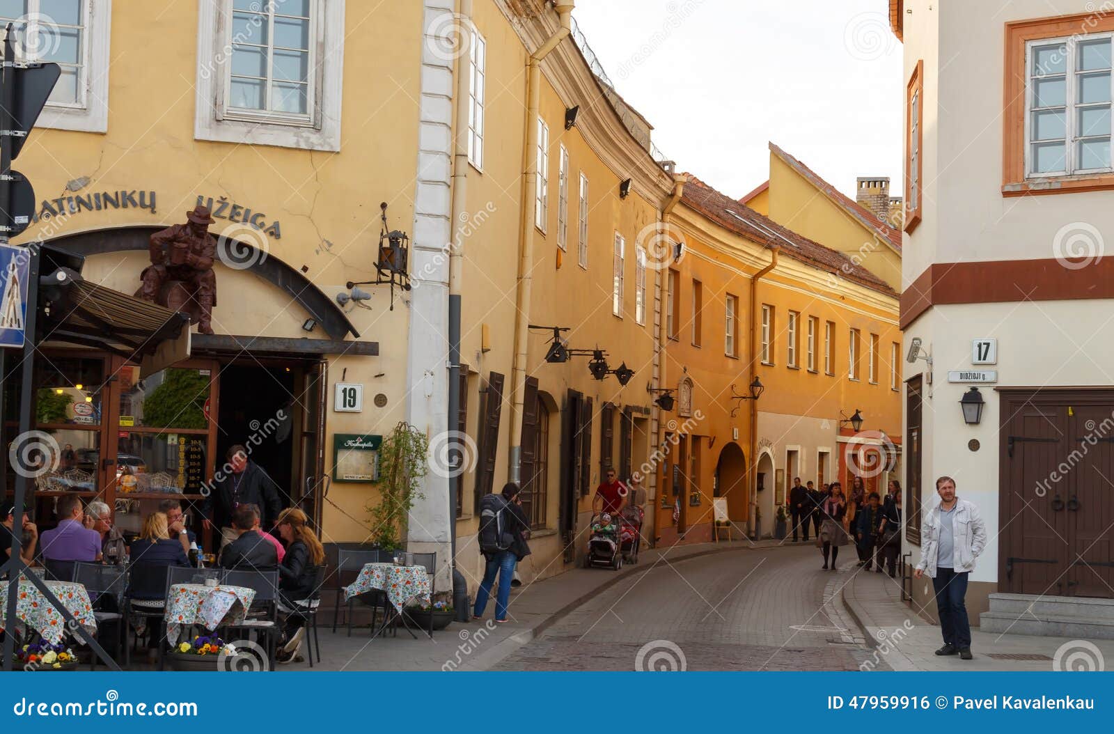 Vilnius. City streets. editorial photo. Image of lithuania - 47959916