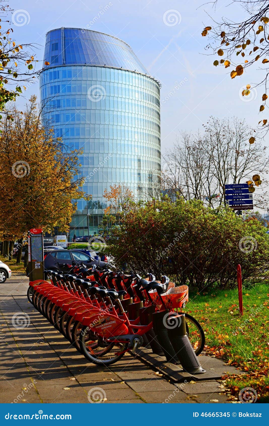 Vilnius City Zverynas District and Cycles System Editorial Image ...