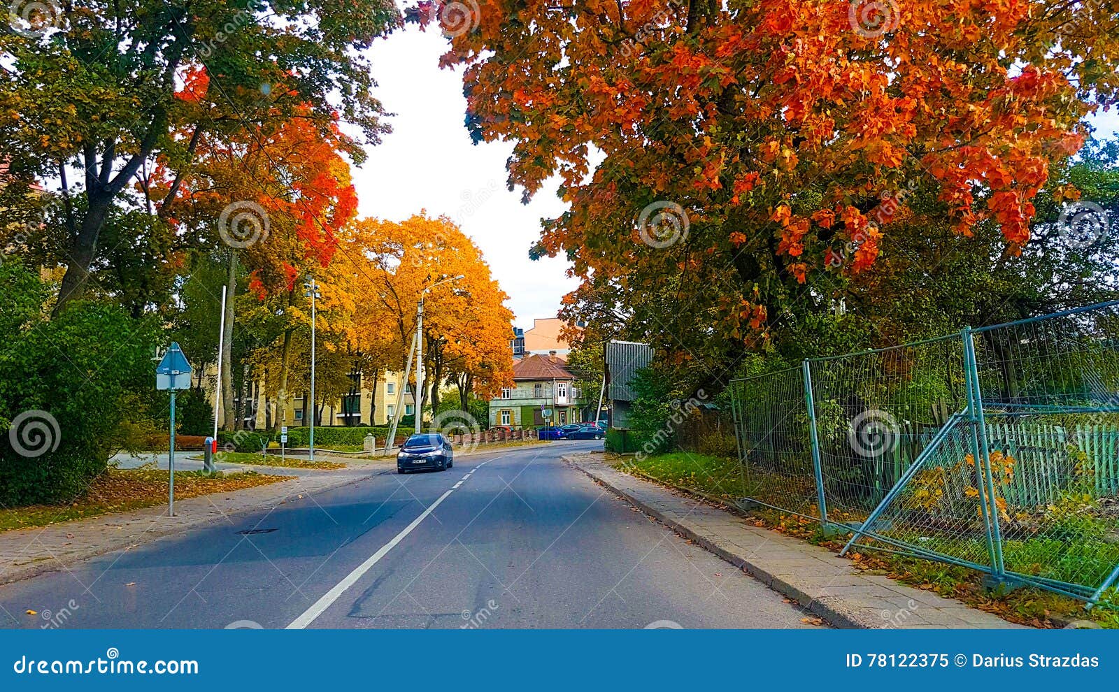 Vilnius at fall editorial image. Image of europe, baltic - 78122375