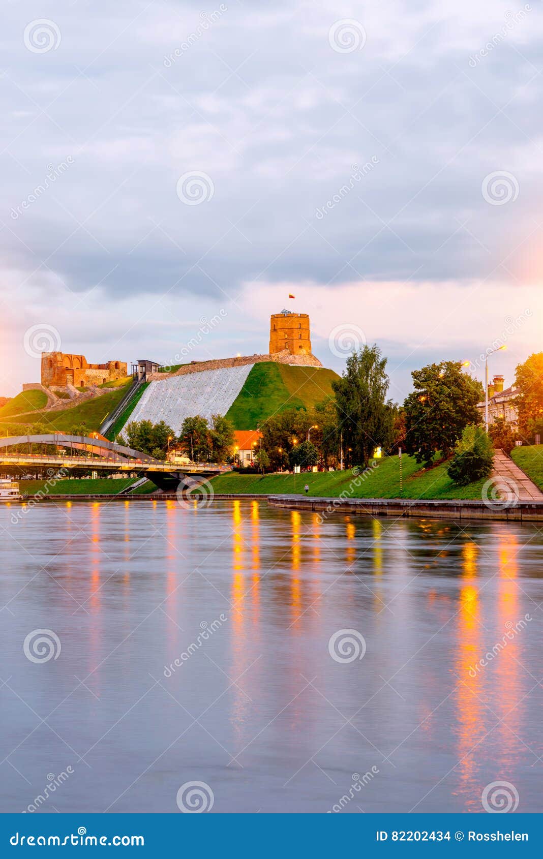 Vilnius landscape view stock photo. Image of cityscape - 82202434