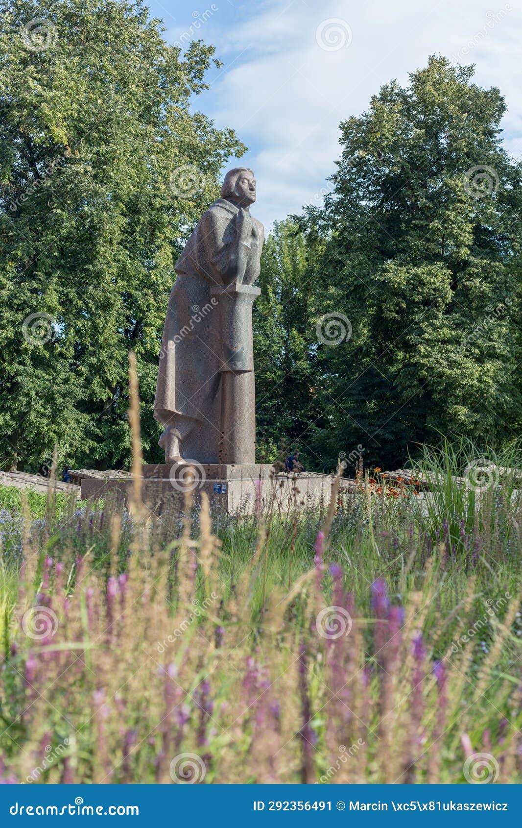 Vilnius, Lithuania AUGUST 13, 2023. Adam Mickiewicz Statue Editorial ...