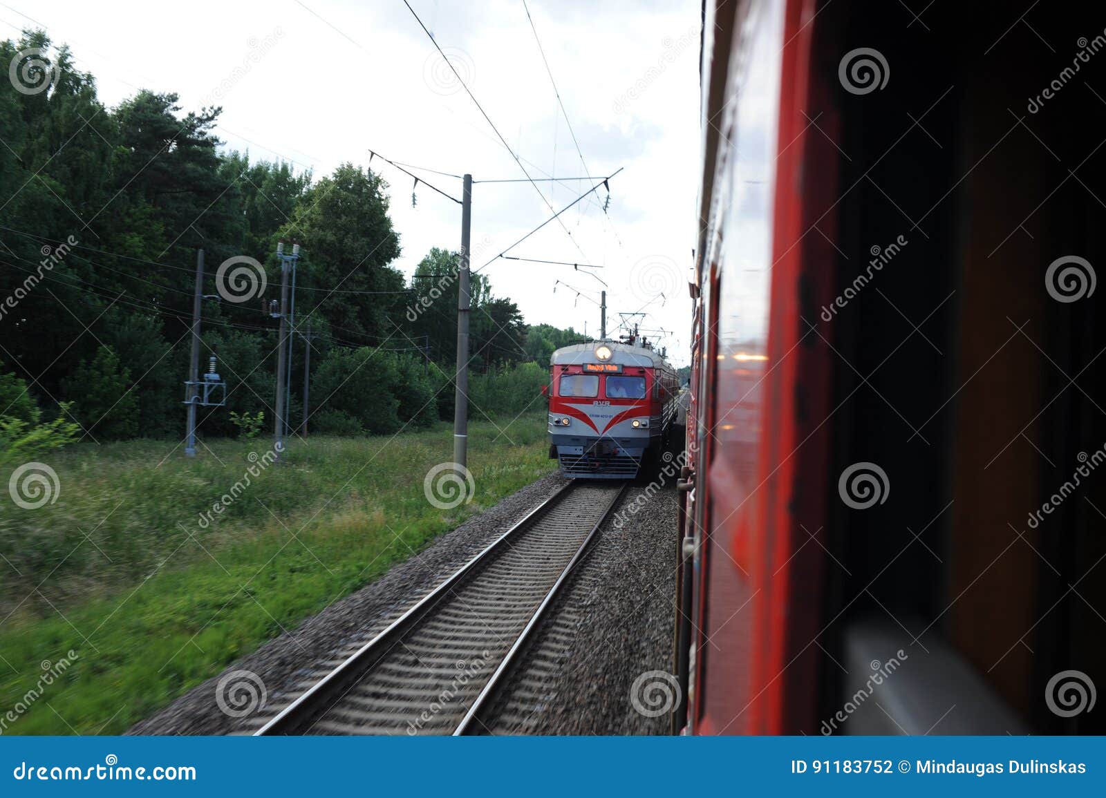 VILNIUS, LITHUANIA - JUNE 26, 2011: Lithuania Railway Network and Track ...