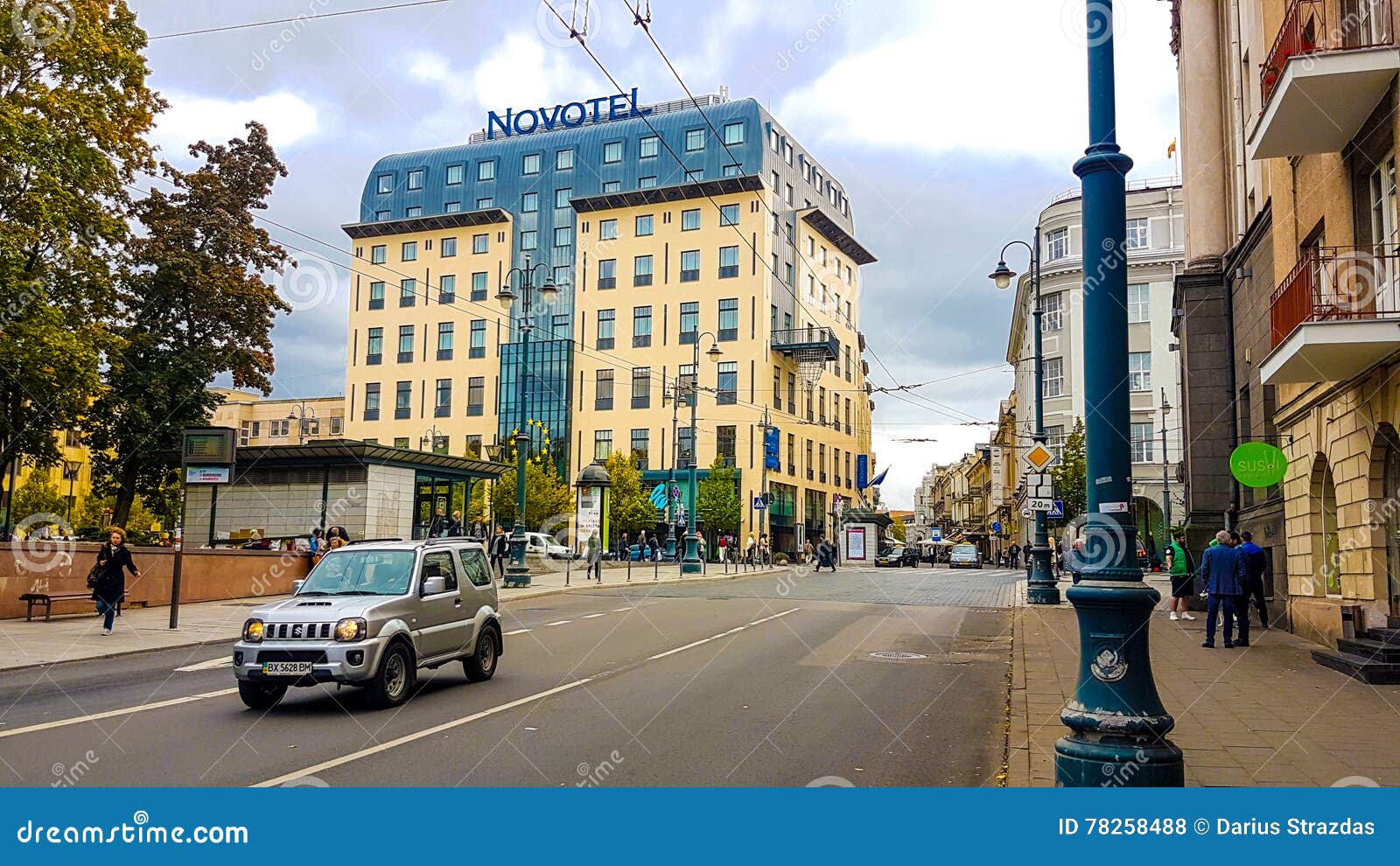 Vilnius Novotel hotel editorial stock photo. Image of europe - 78258488