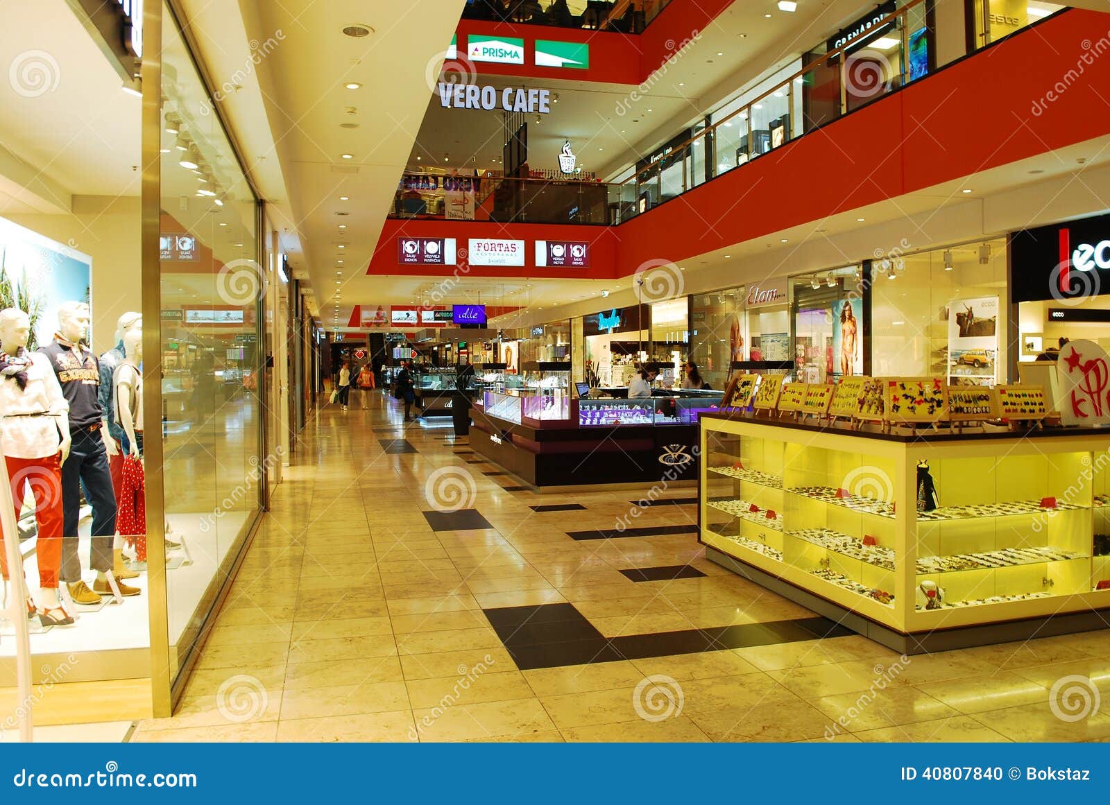 Vilnius Ozas Schopping House Centre Internal View Editorial Image ...