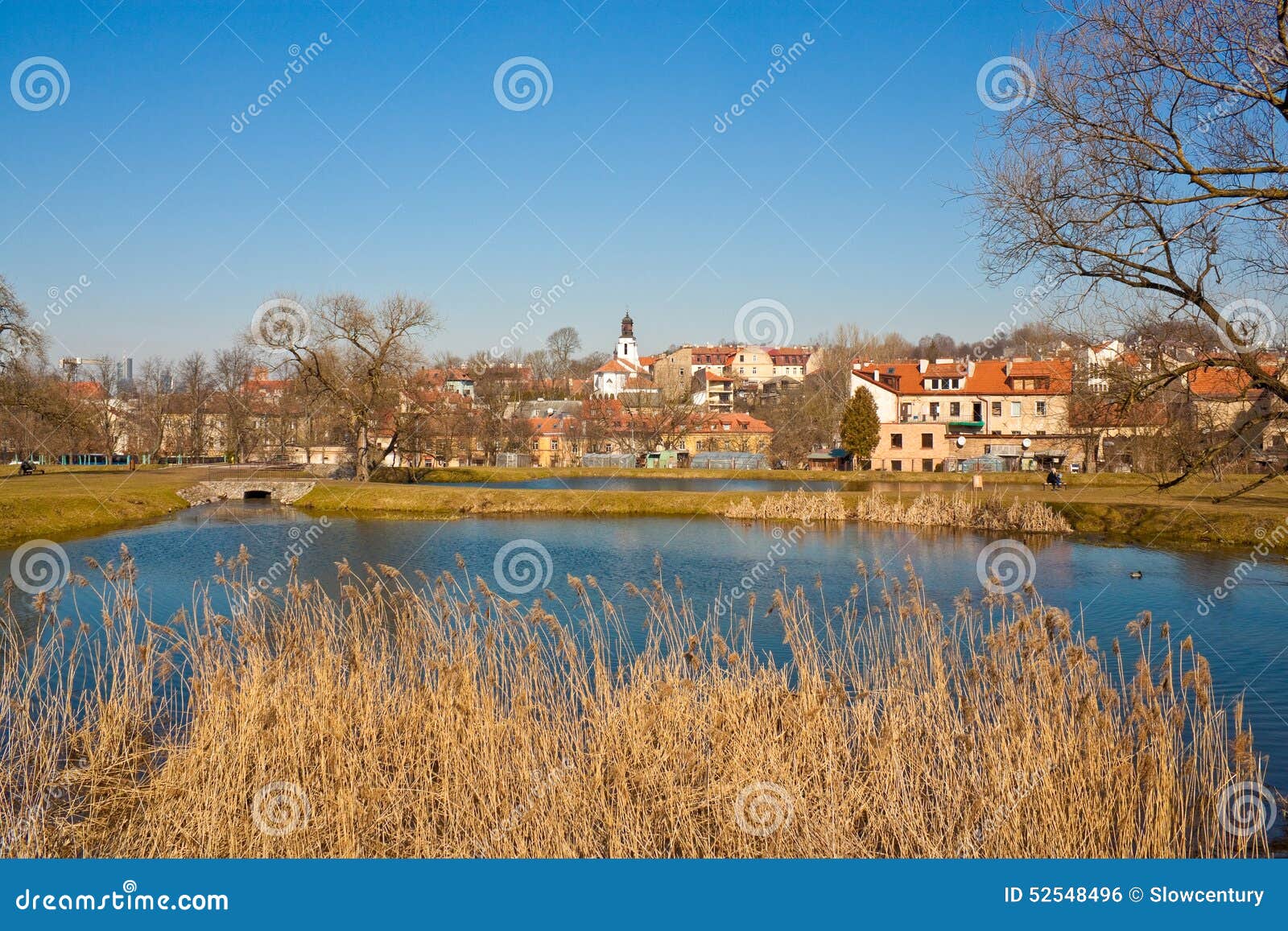 Vilnius stock photo. Image of park, lithuania, lake, capital - 52548496