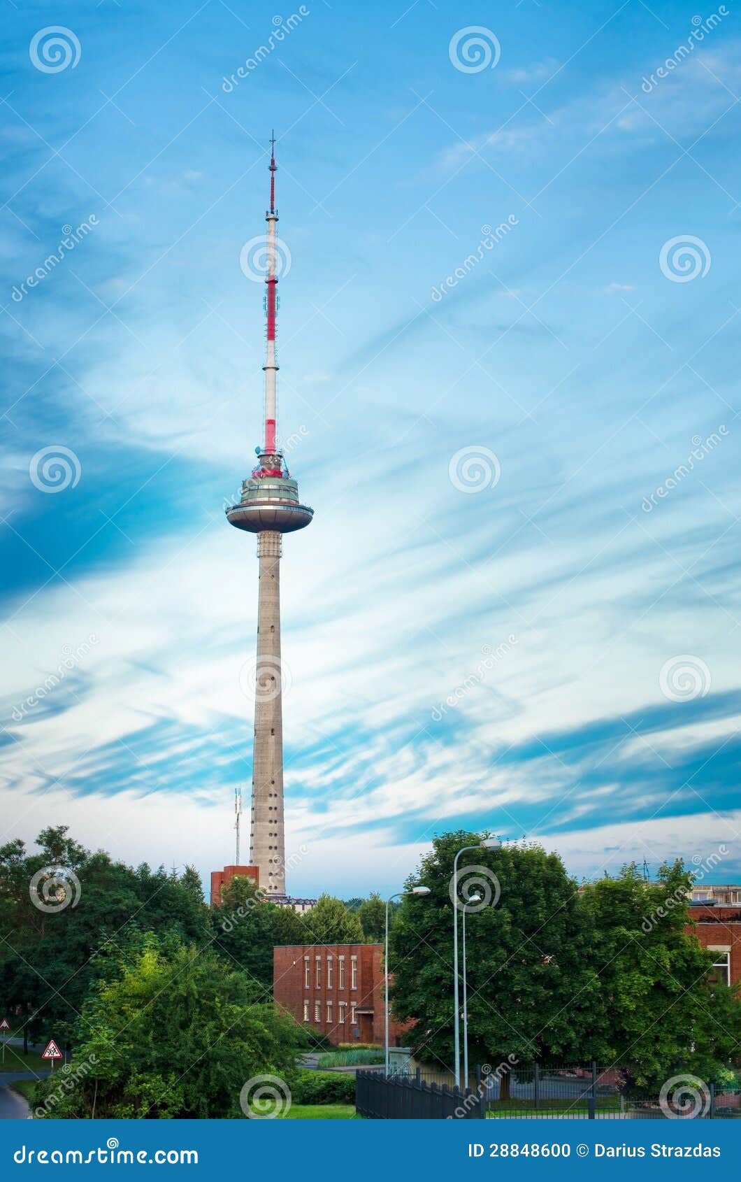 Vilnius TV tower stock photo. Image of architecture, tower - 28848600
