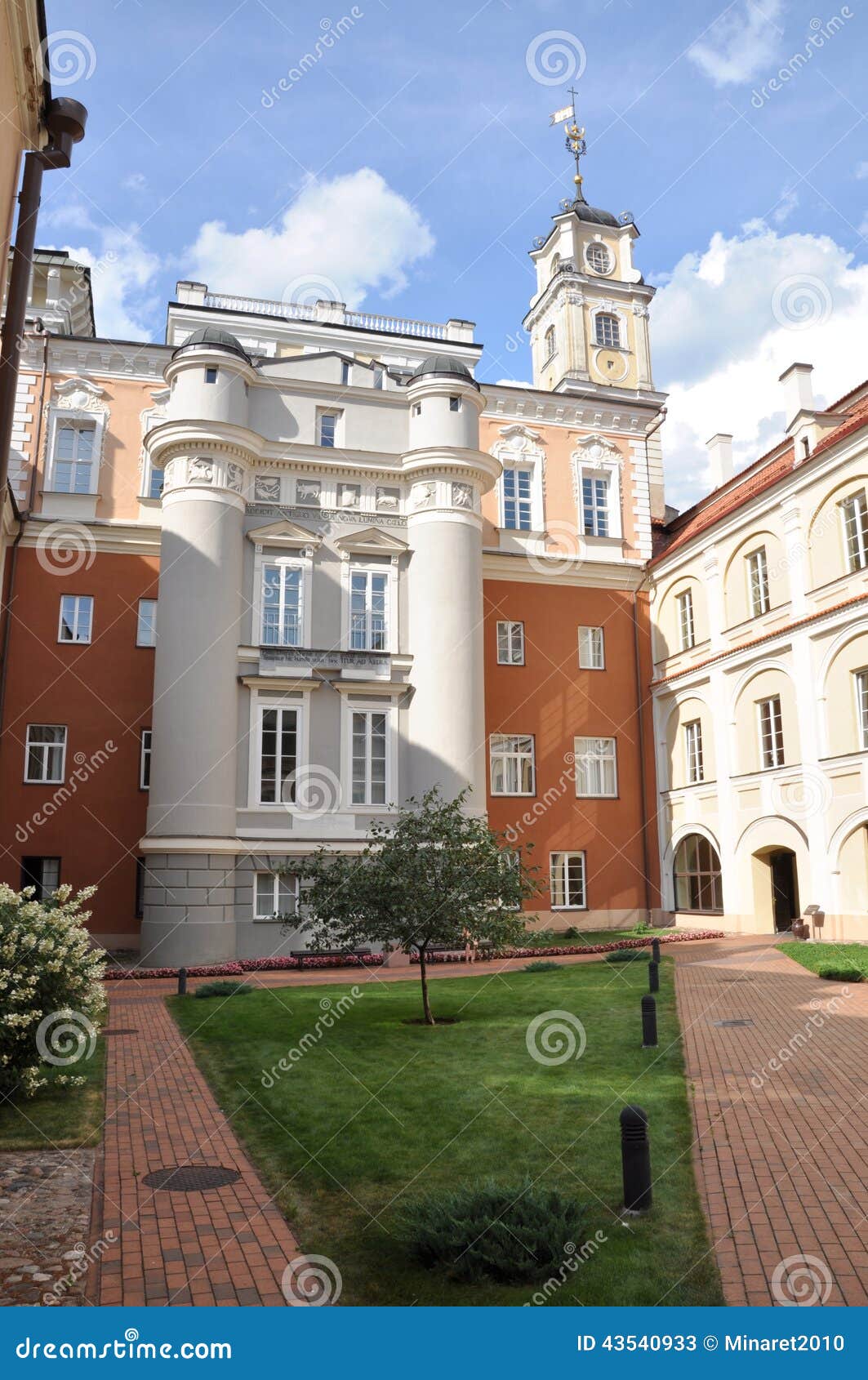 Vilnius University stock image. Image of building, renaissance - 43540933