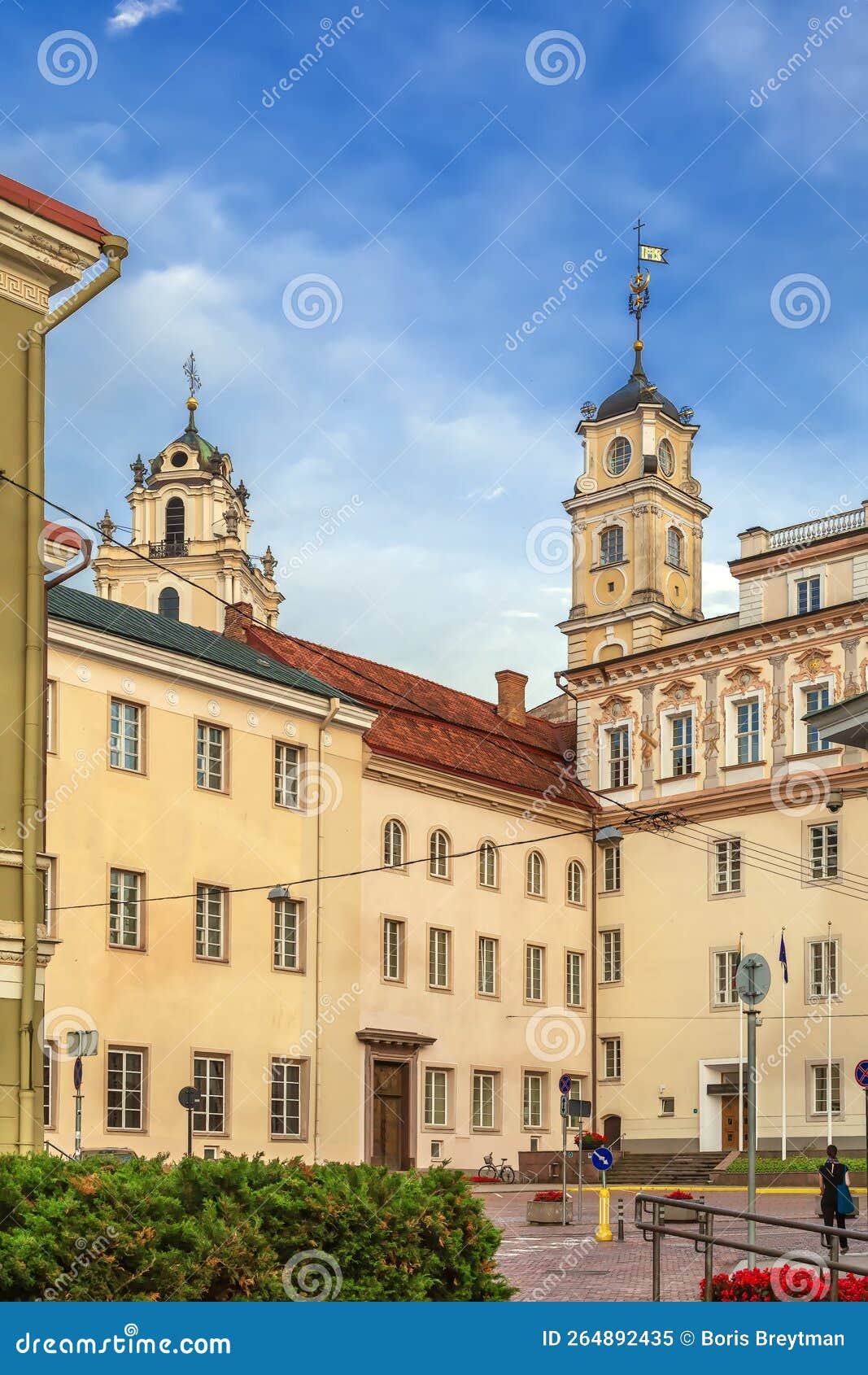 Vilnius University, Lithuania Stock Image - Image of university, square ...