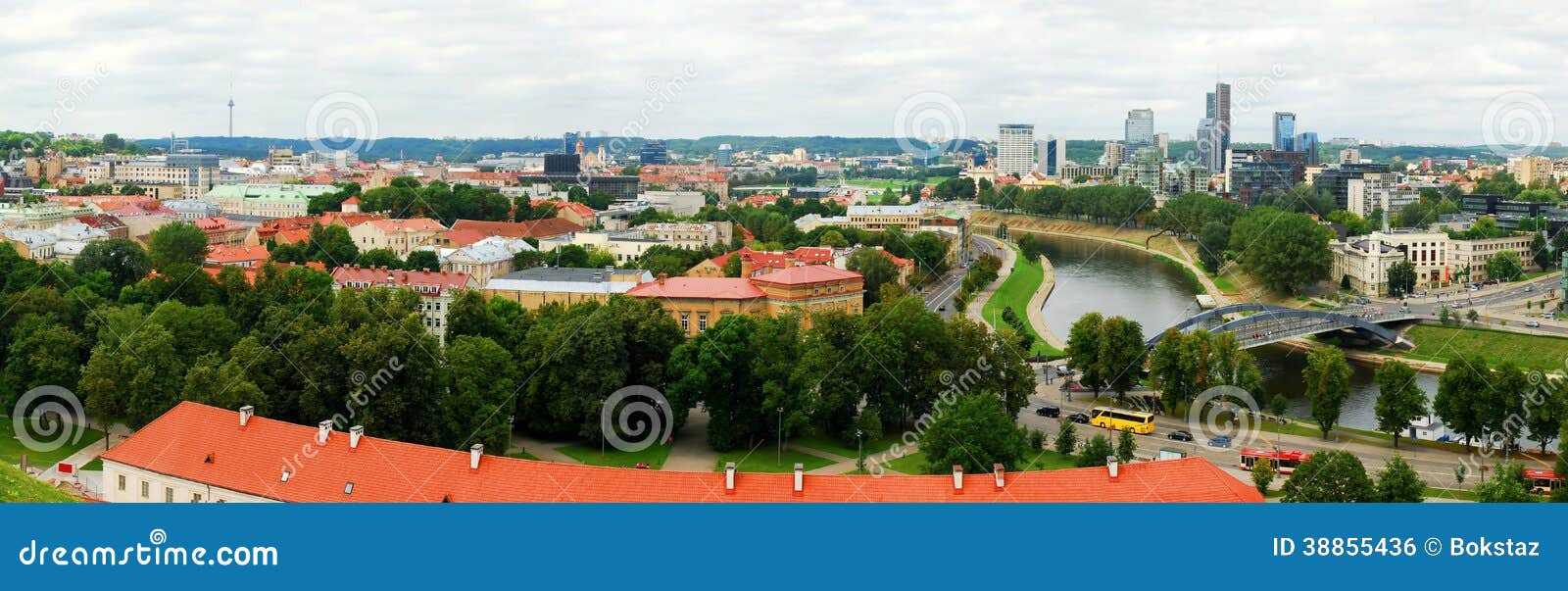 Vilnius. the View from Hill of Upper Castle Stock Photo - Image of ...