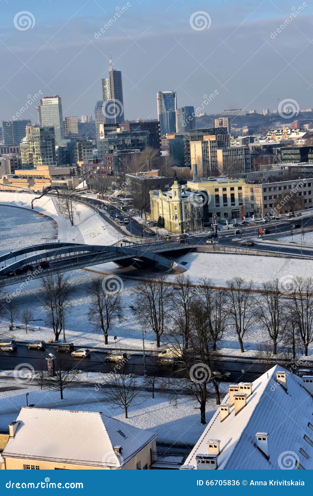 Vilnius in winter editorial photo. Image of lithuanian - 66705836