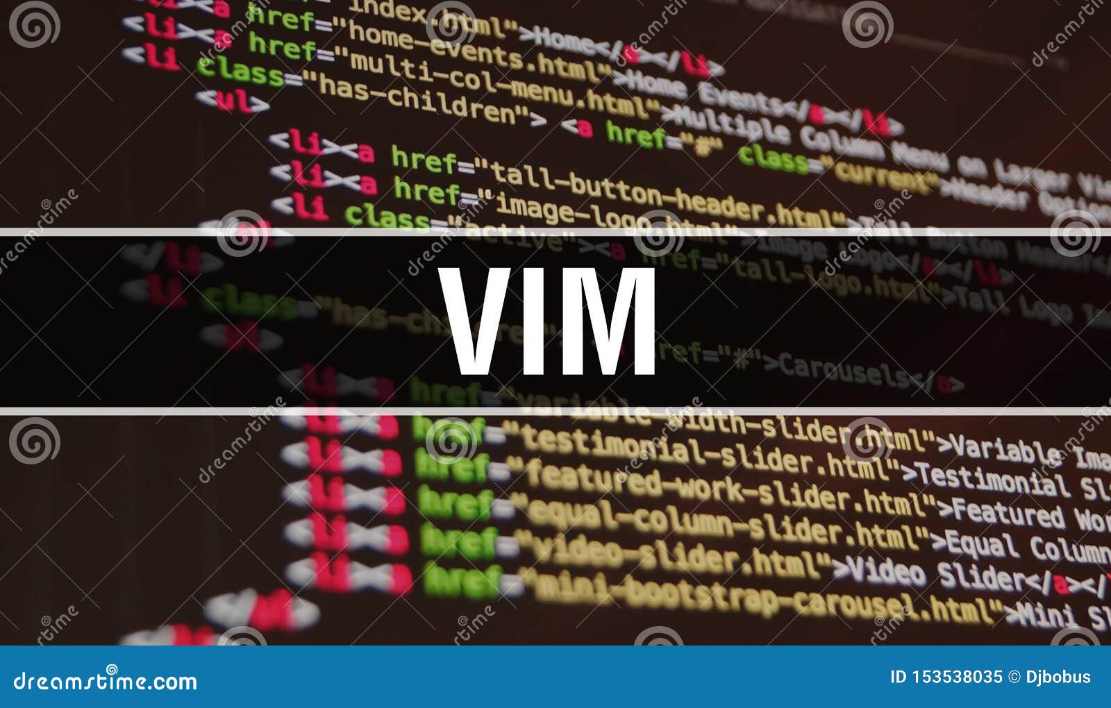 Vim Concept Illustration Using Code For Developing Programs And App Vim Website Code With